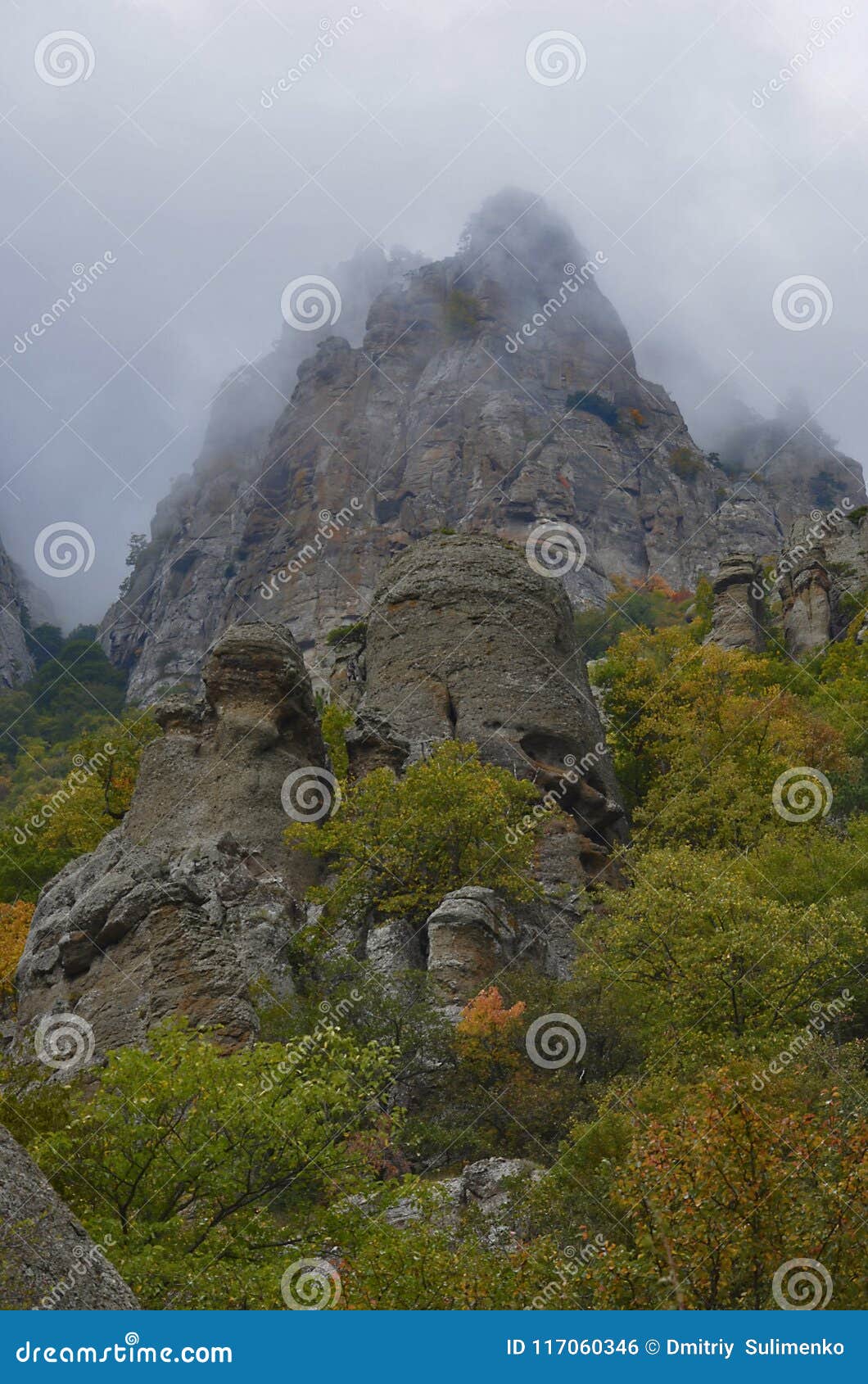 Mountains of Crimea stock photo. Image of pine, crimea - 117060346