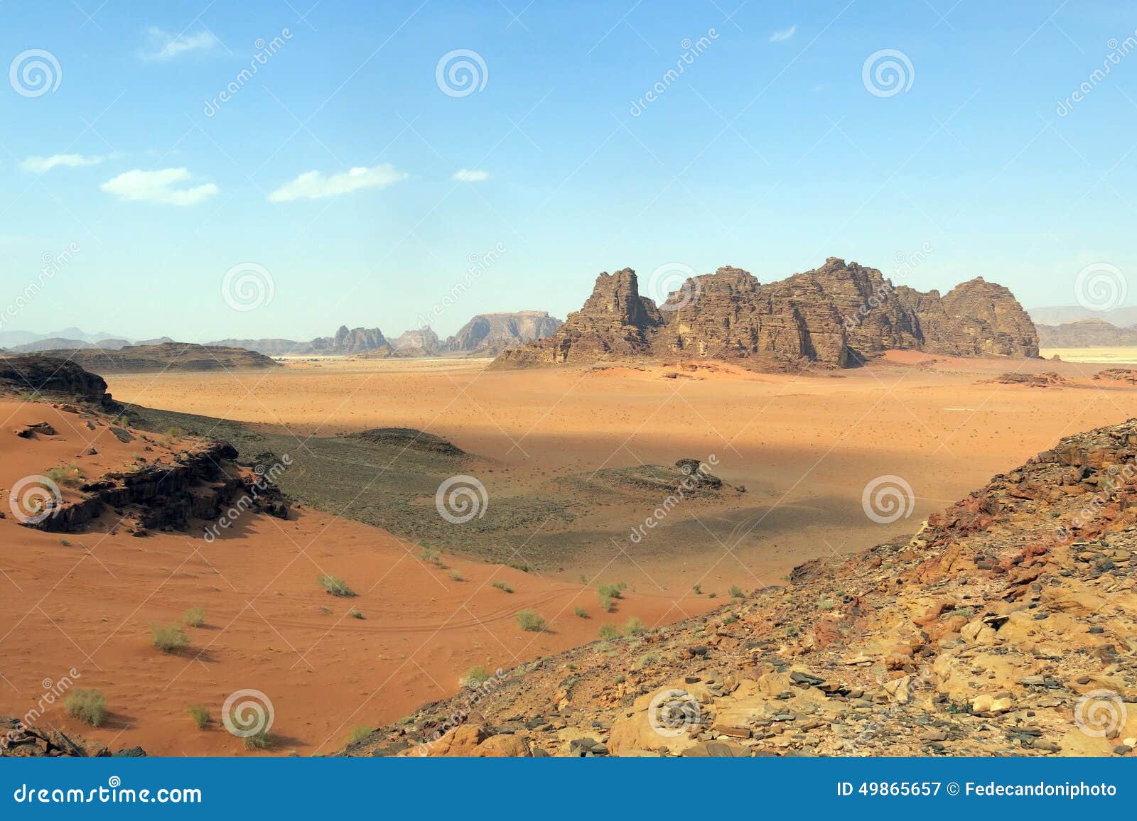 Mountains in the Desert in Jordan Stock Image - Image of panorama ...