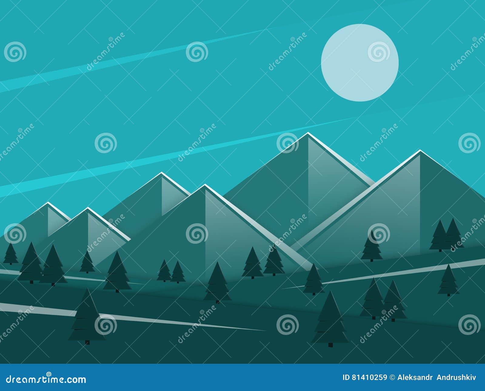 Mountains. stock vector. Illustration of color, dark - 81410259