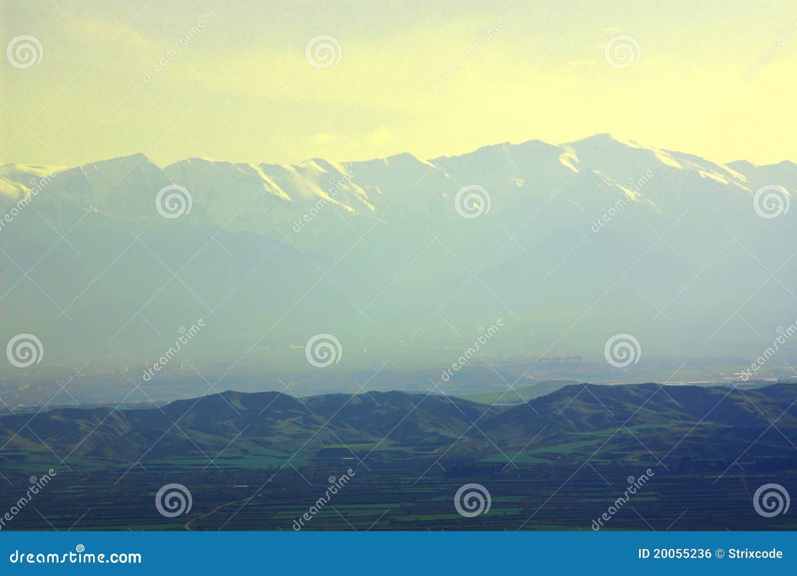 Mountains on horizon stock photo. Image of blue, summer - 20055236