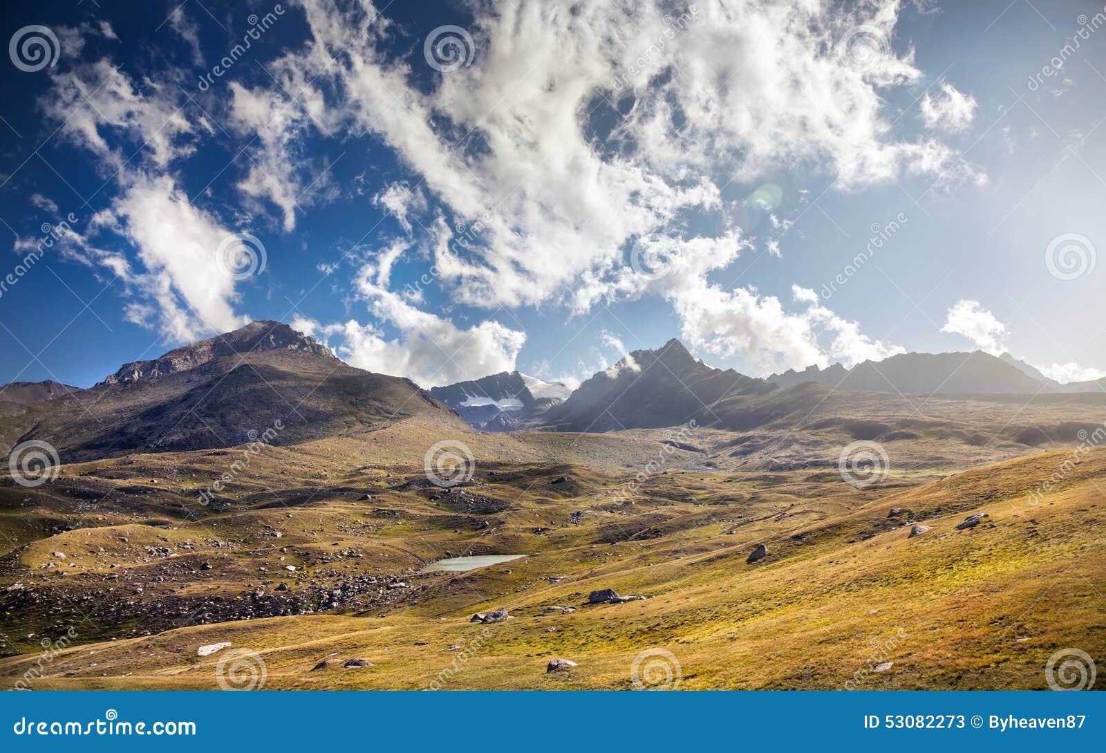 Mountains in Kyrgyzstan stock image. Image of outdoor - 53082273