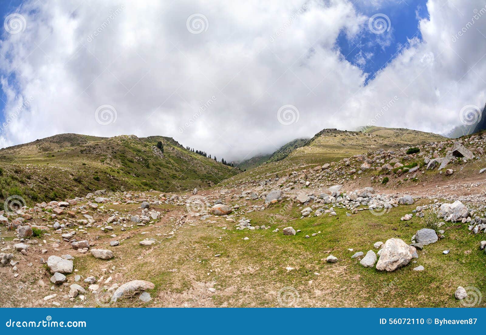 Mountains in Kyrgyzstan stock photo. Image of kazakhstan - 56072110