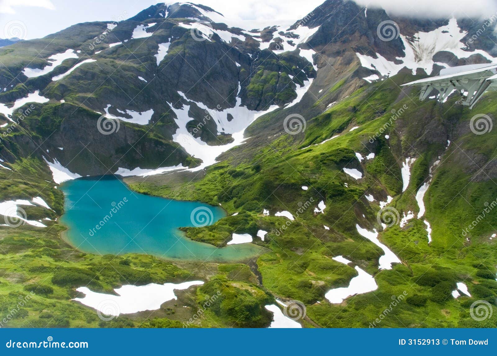 Mountains Lake in Alaska stock image. Image of water, melting - 3152913