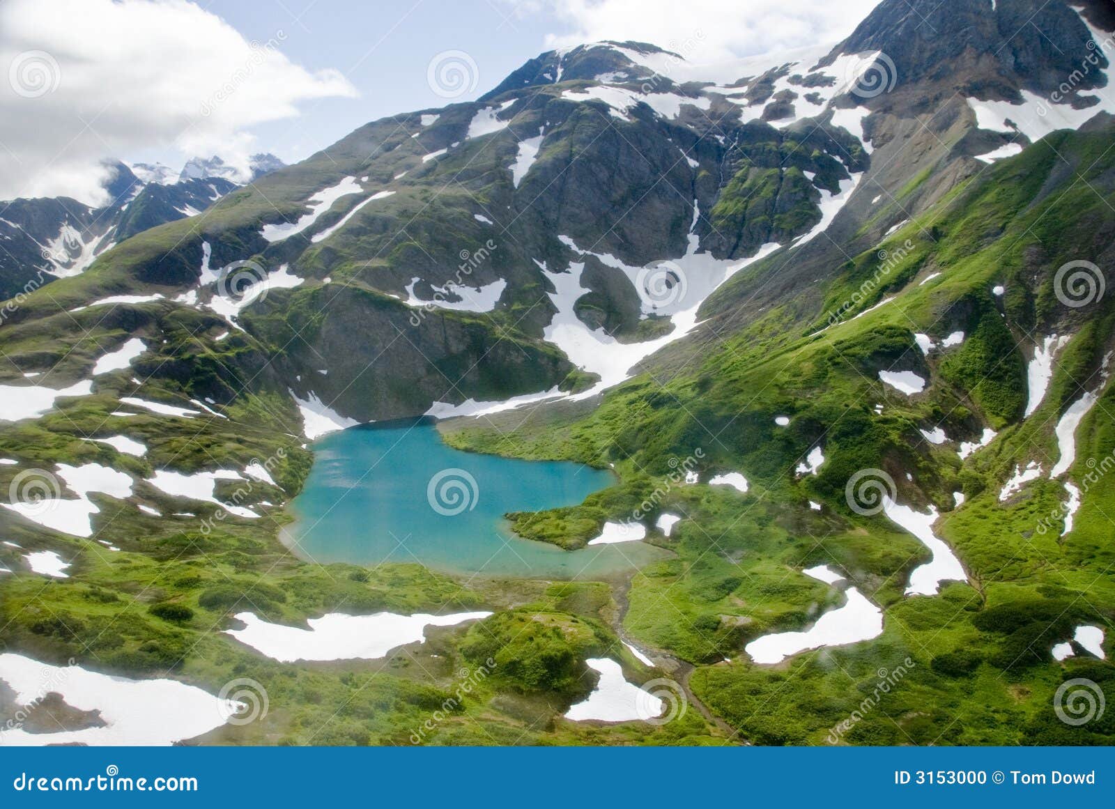Mountains Lake in Alaska stock photo. Image of blue, warming - 3153000
