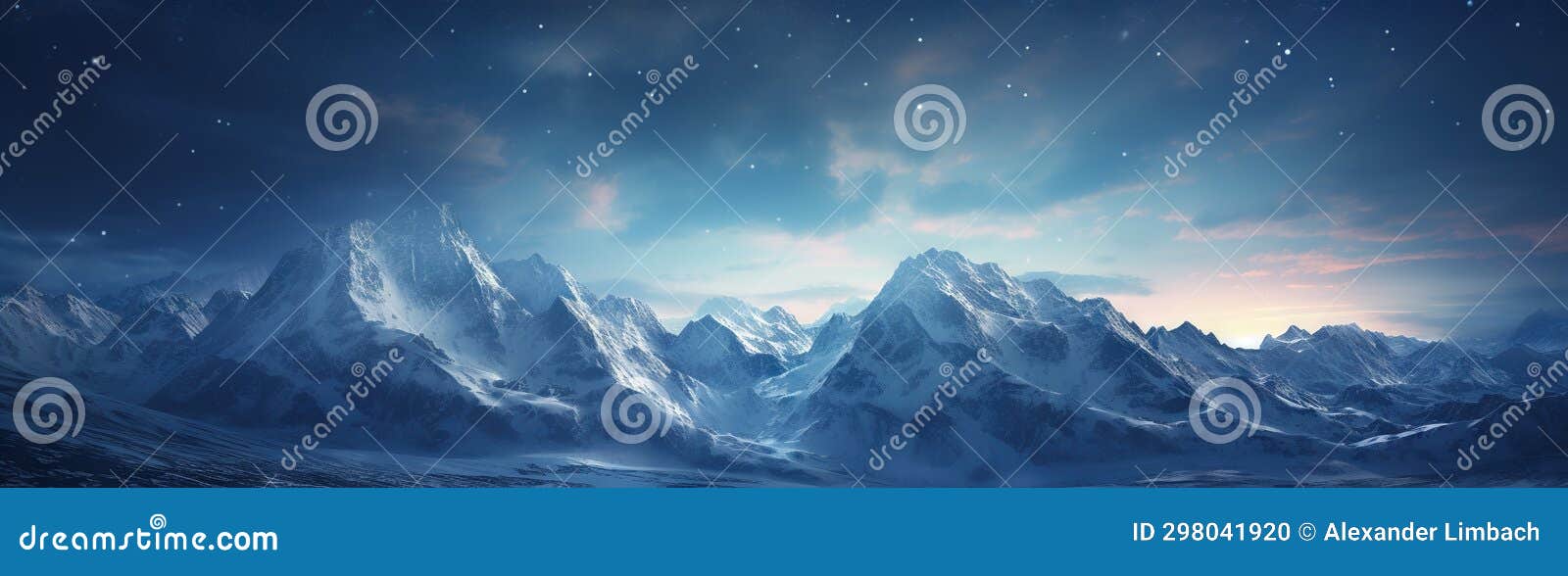 Mountains Landscape Header stock illustration. Illustration of season ...