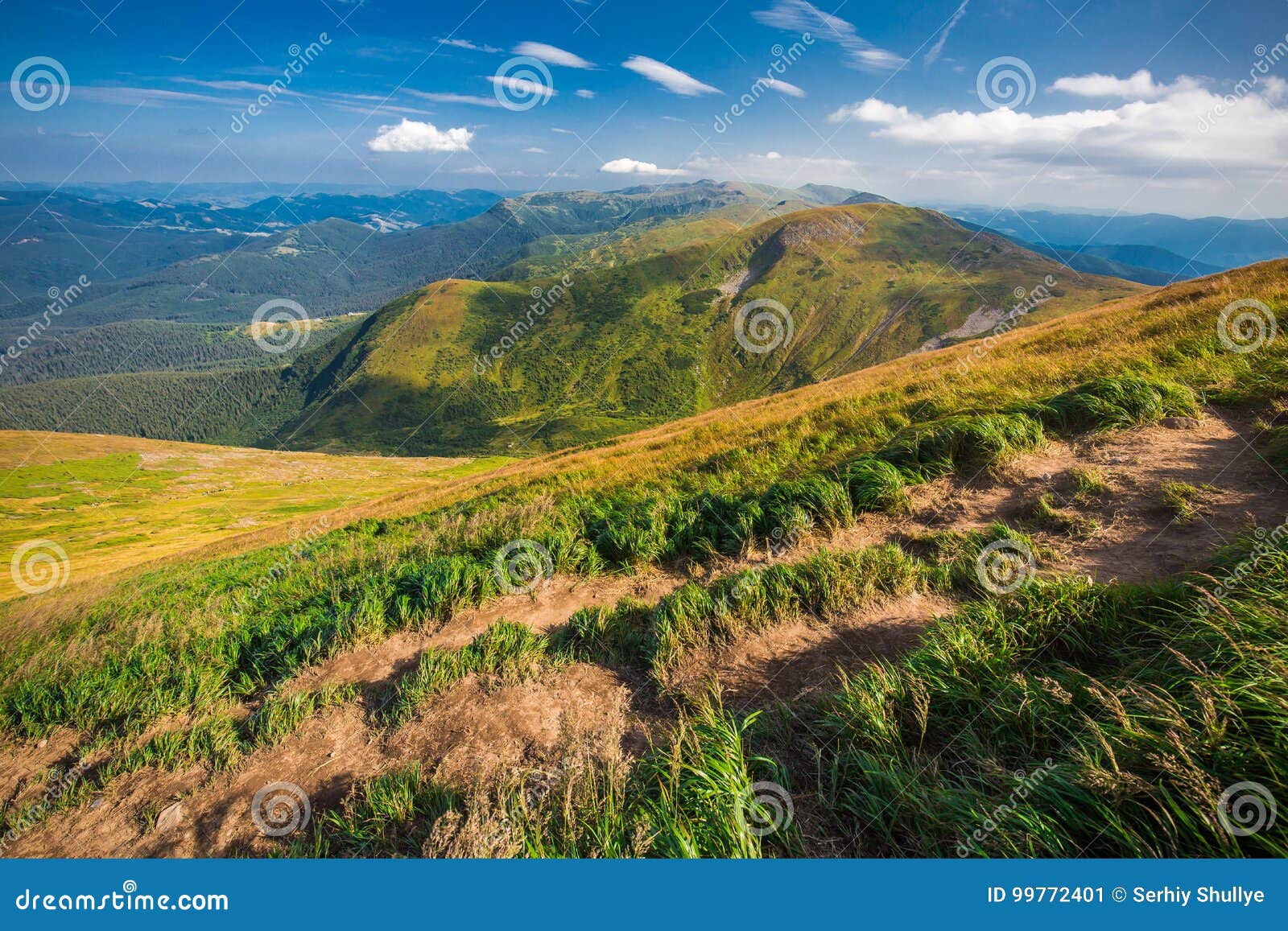 Mountains Landscape. Mountain Goverla, the Highest Peak of Ukraine ...