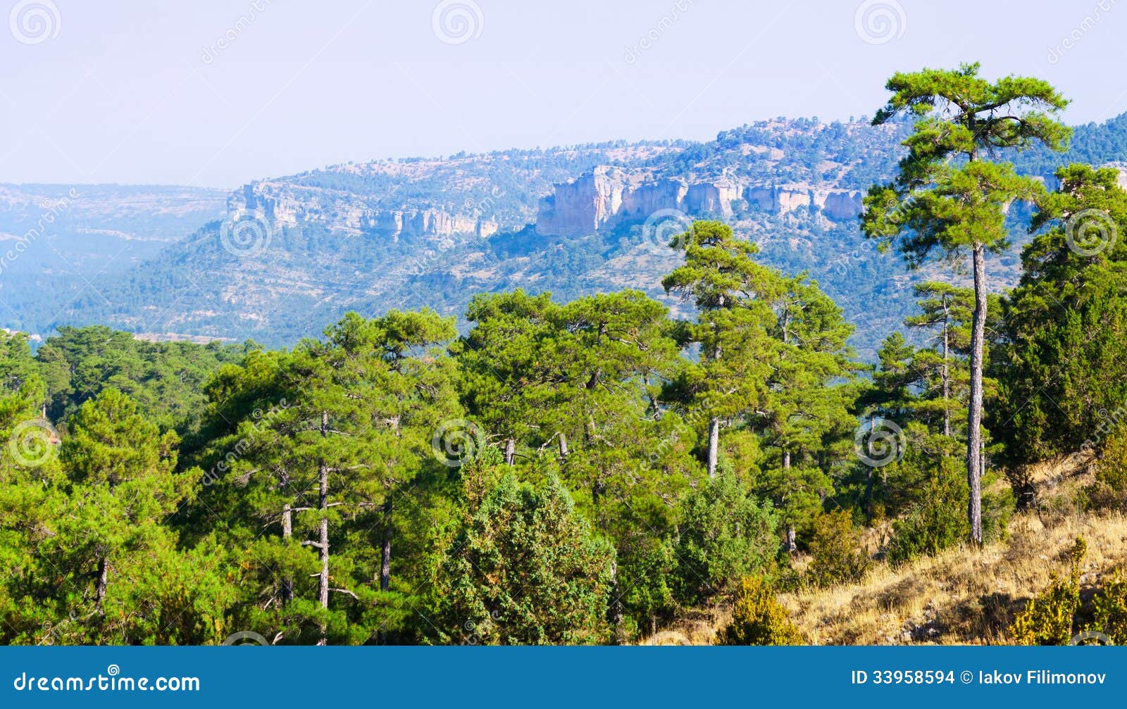 Mountains Landscape of Serrania De Cuenca Stock Photo - Image of cuenca ...