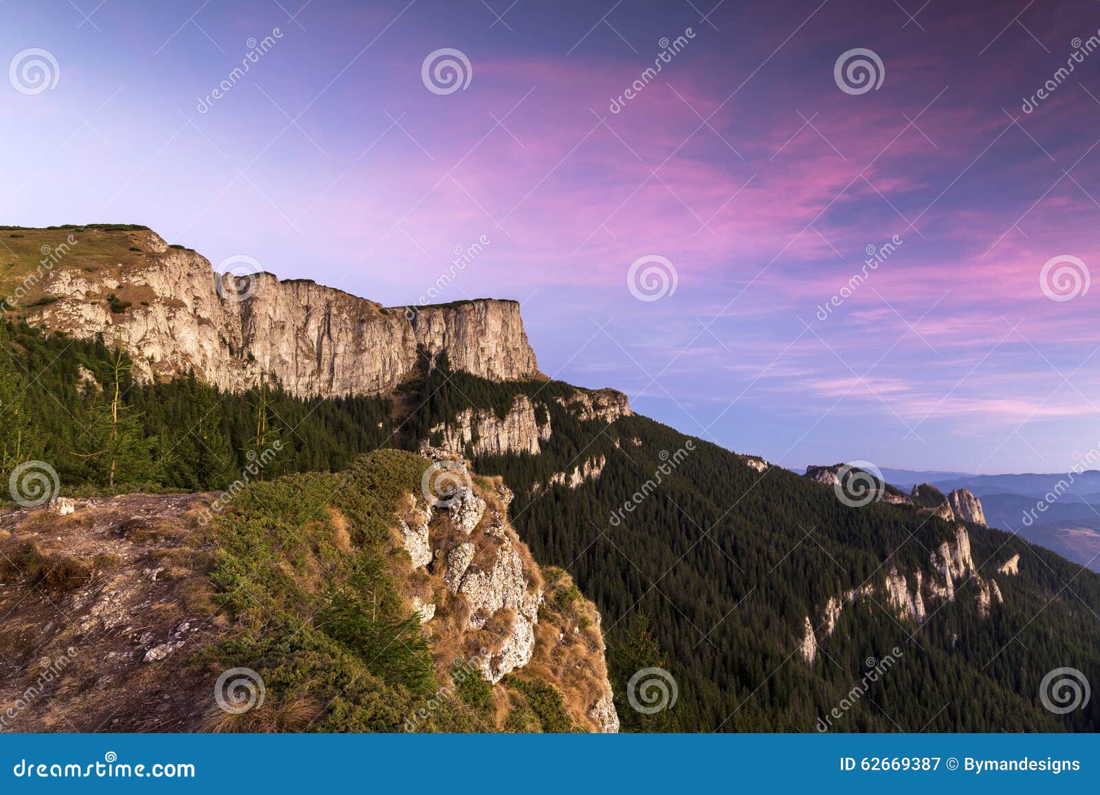 Mountains Landscape with Vibrant Colorful Sky Stock Image - Image of ...