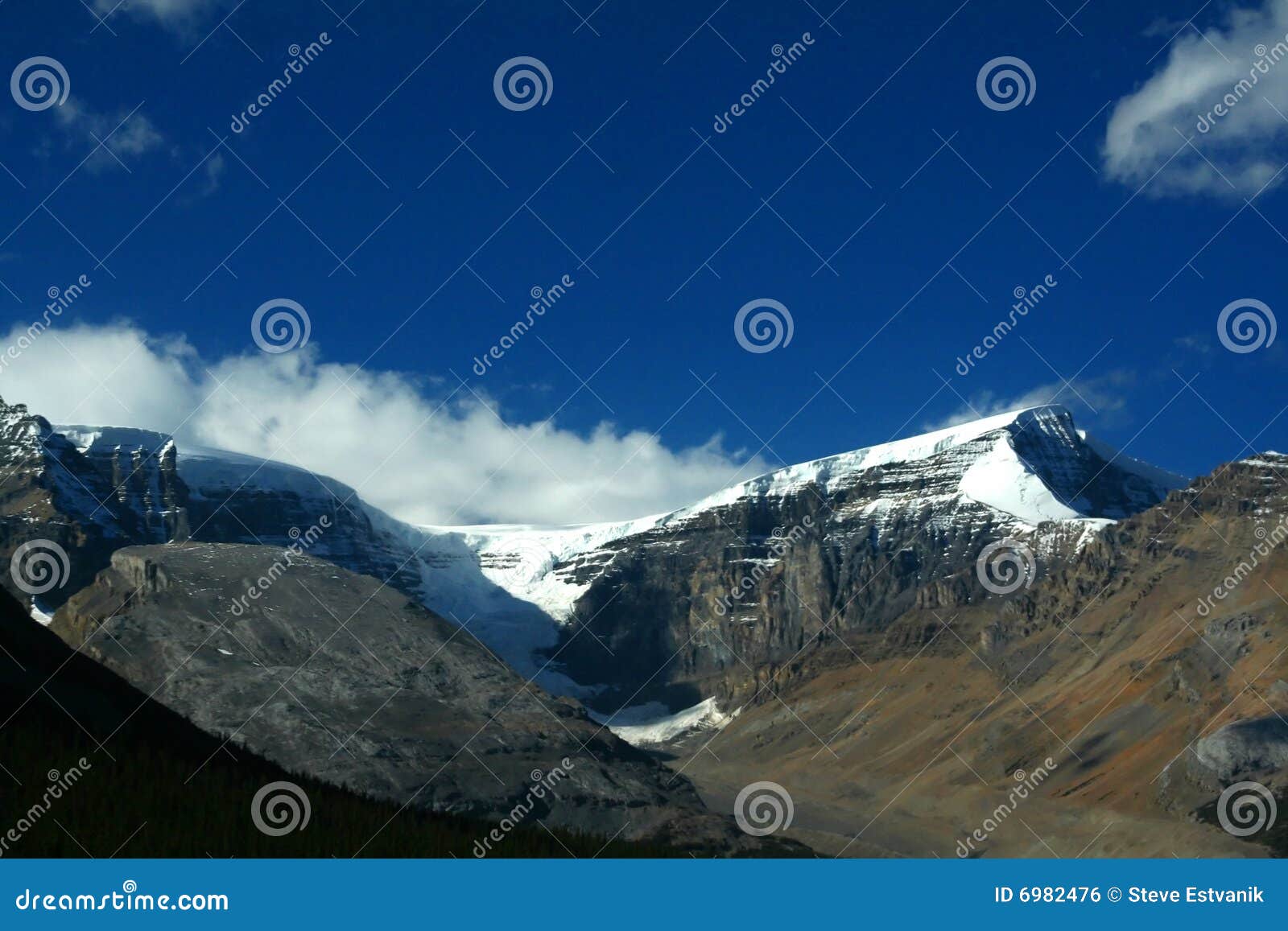 Mountains and Lateral Moraine Stock Photo - Image of glacier, geology ...