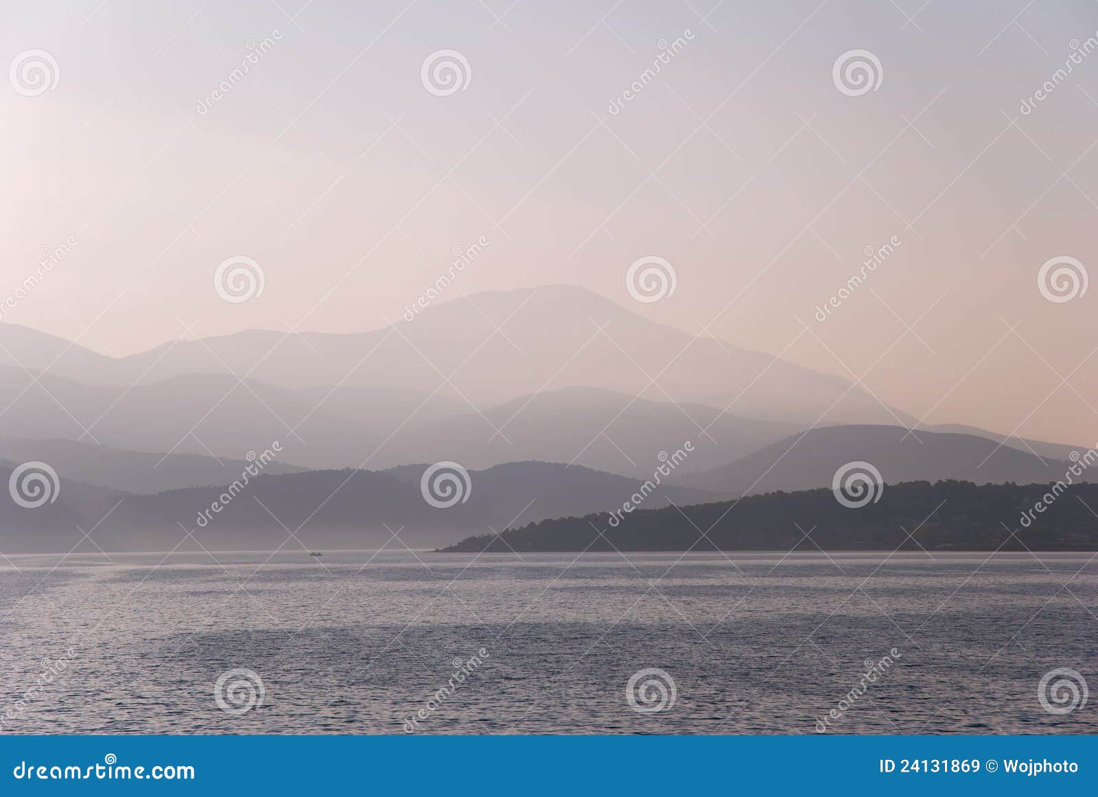 Mountains in the Morning Mist Stock Image - Image of land, horizon ...