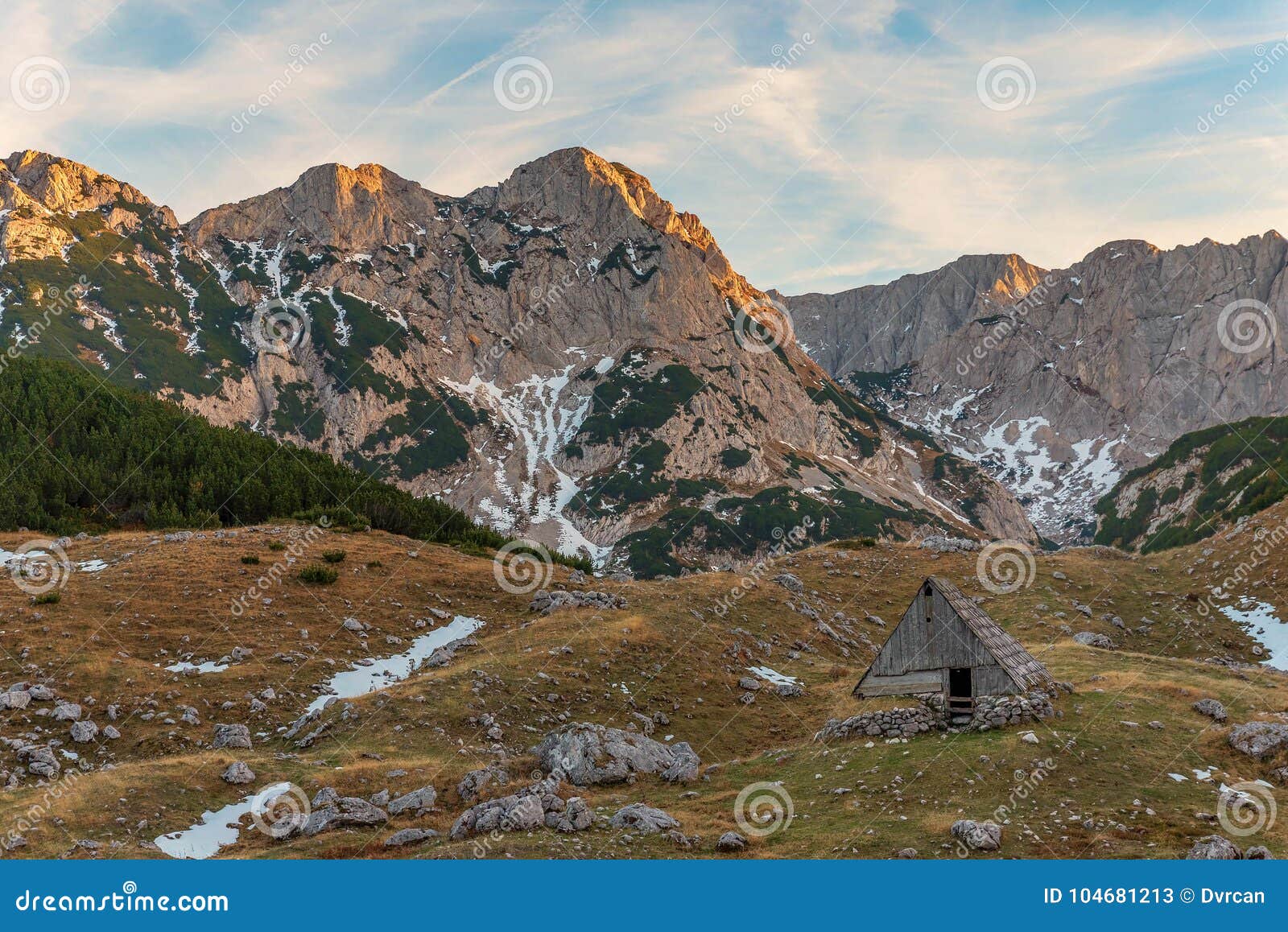 Mountains in National Park Durmitor, Montenegro Stock Image - Image of ...