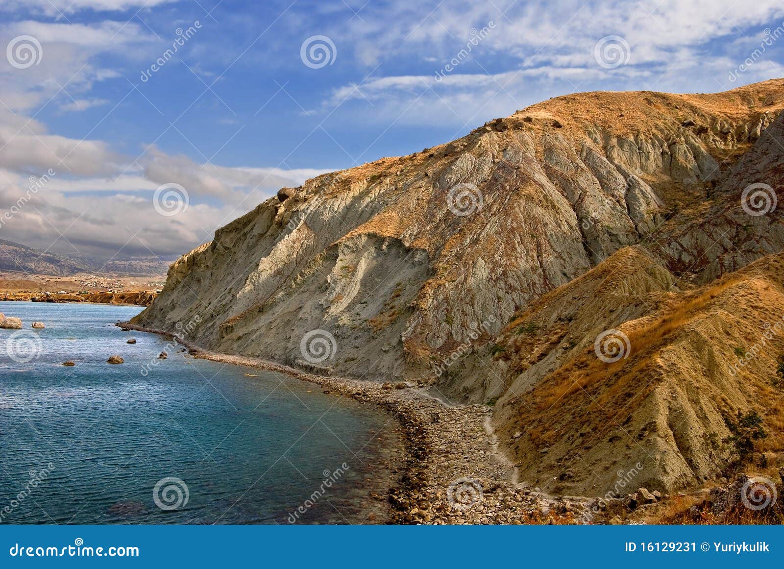 Mountains near a sea stock image. Image of bright, outdoor - 16129231