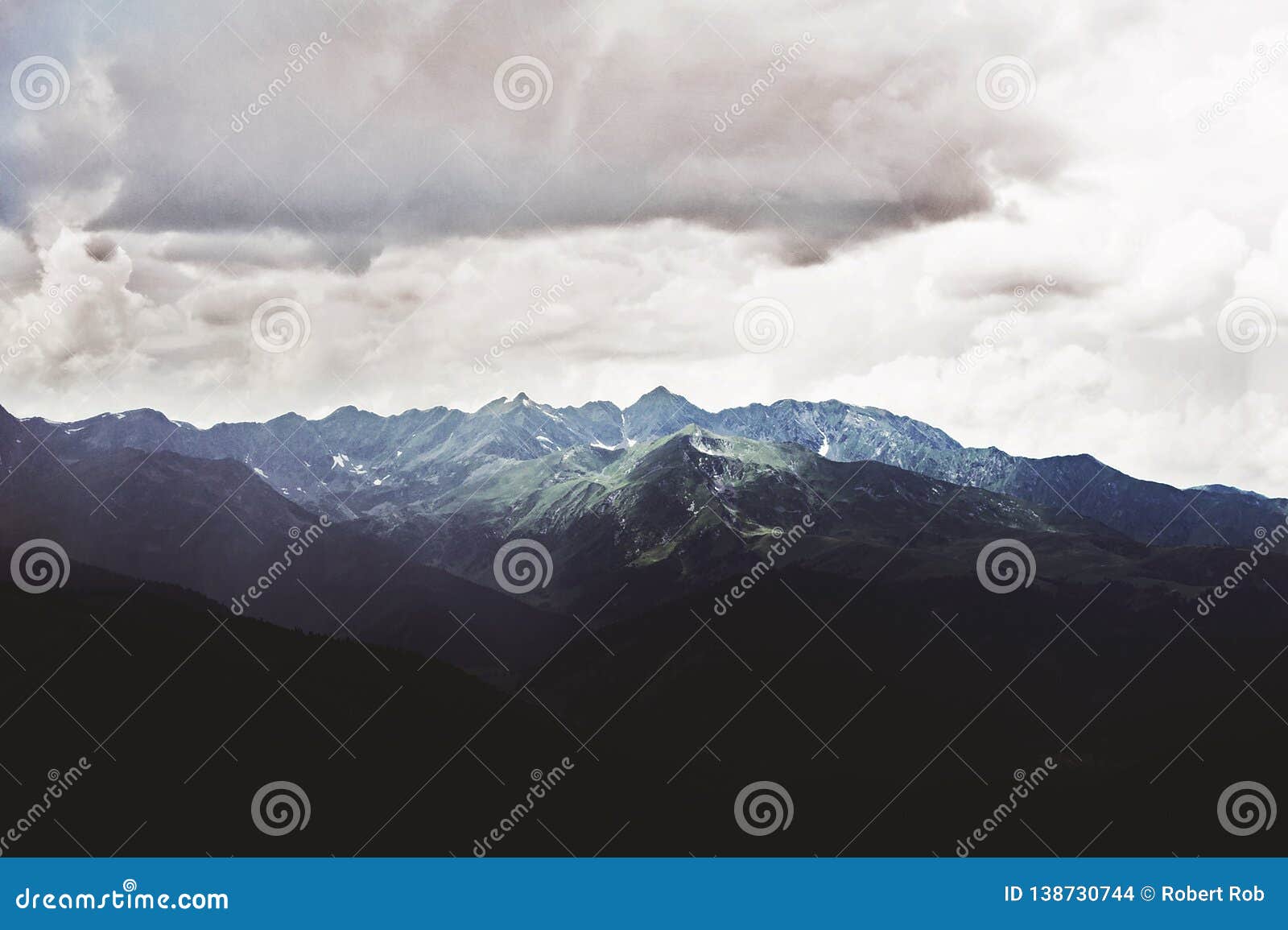 Mountains of the North Caucasus Stock Photo - Image of caucasian, north ...