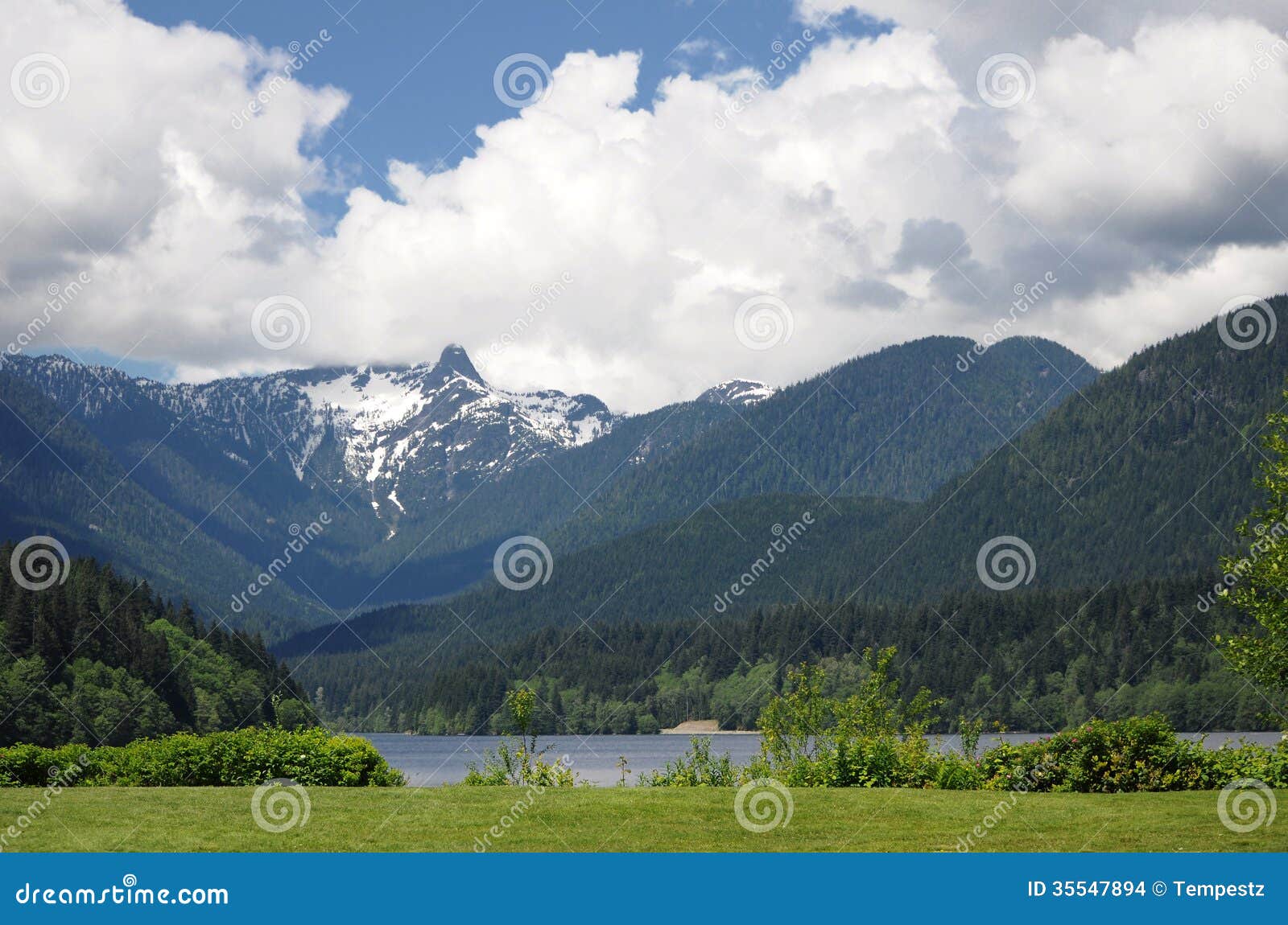 Mountains of Northern Vancouver Stock Photo - Image of cleveland, blue ...