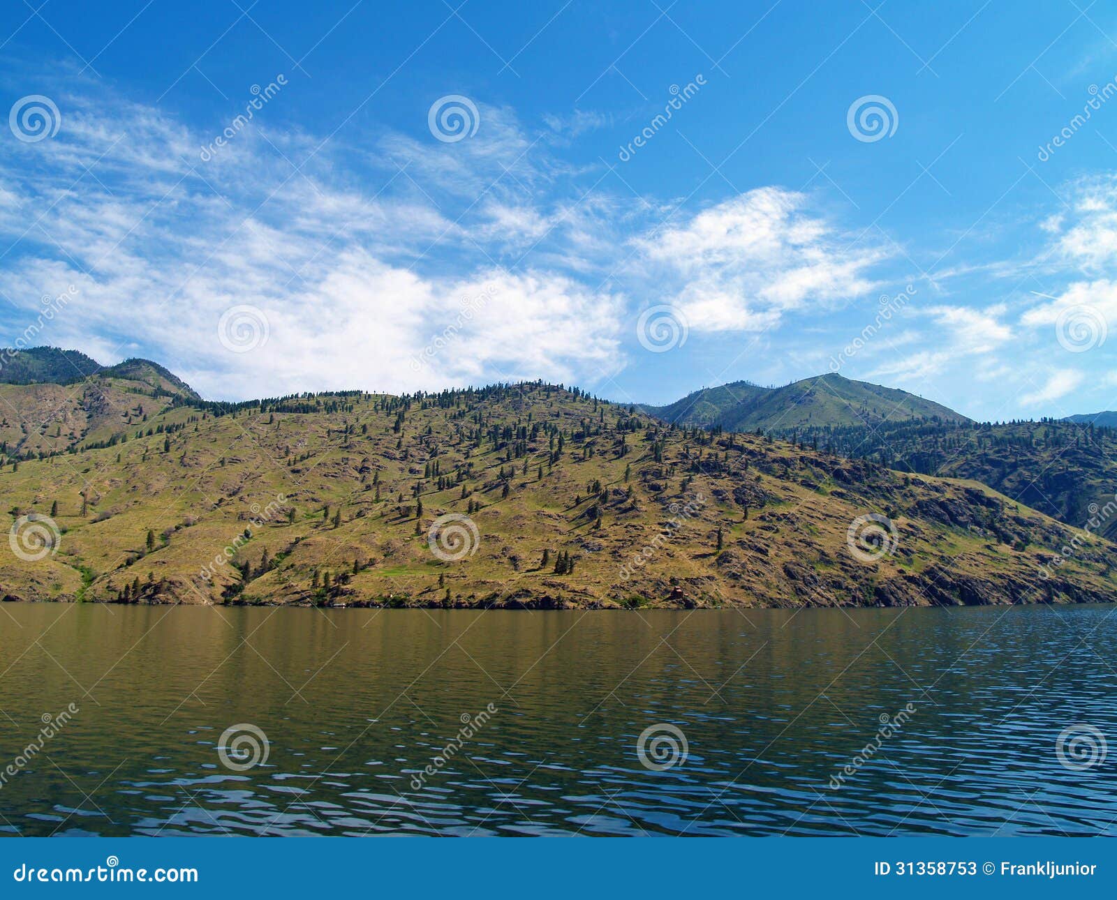 Mountains Overlooking Lake Chelan Stock Image - Image of glacier ...