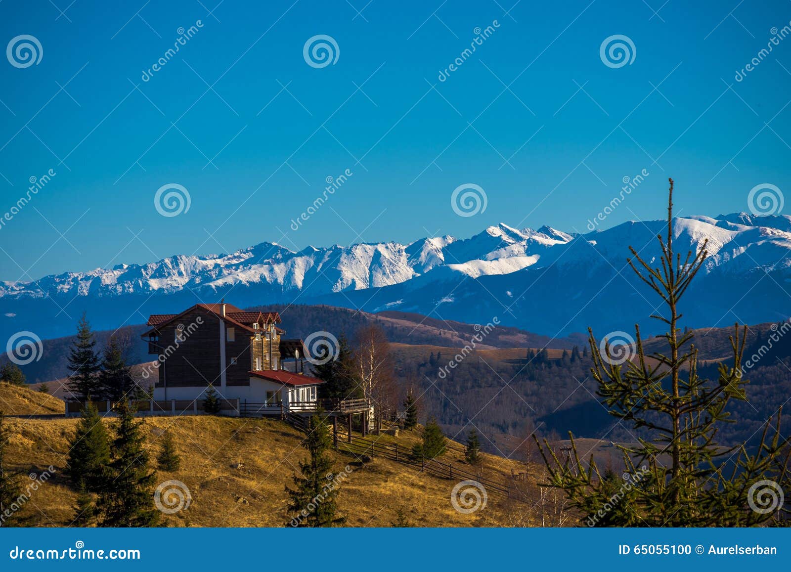 Mountains from Paltinis View Editorial Image - Image of view, shadows ...