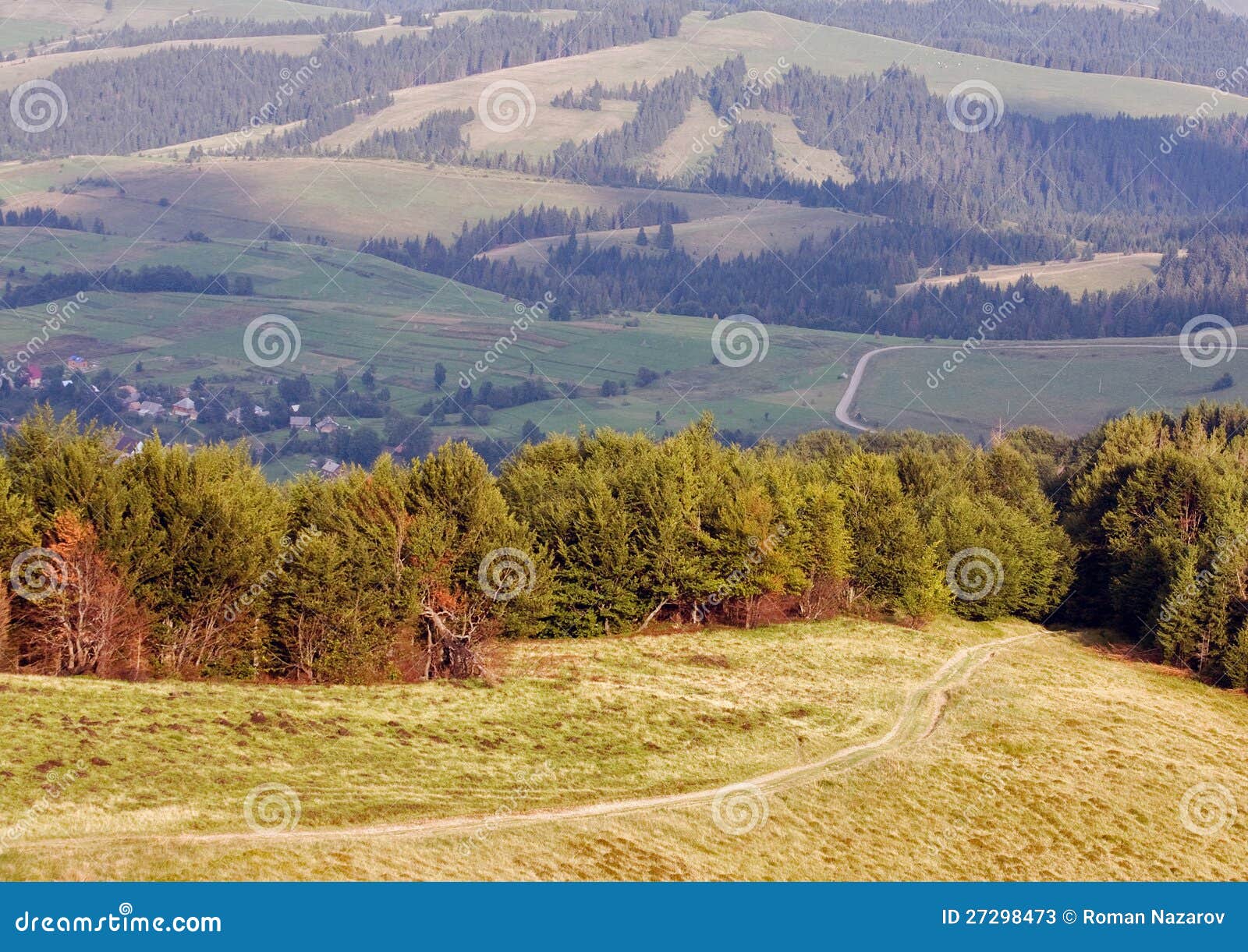 Mountains pathways stock image. Image of carpathian, field - 27298473