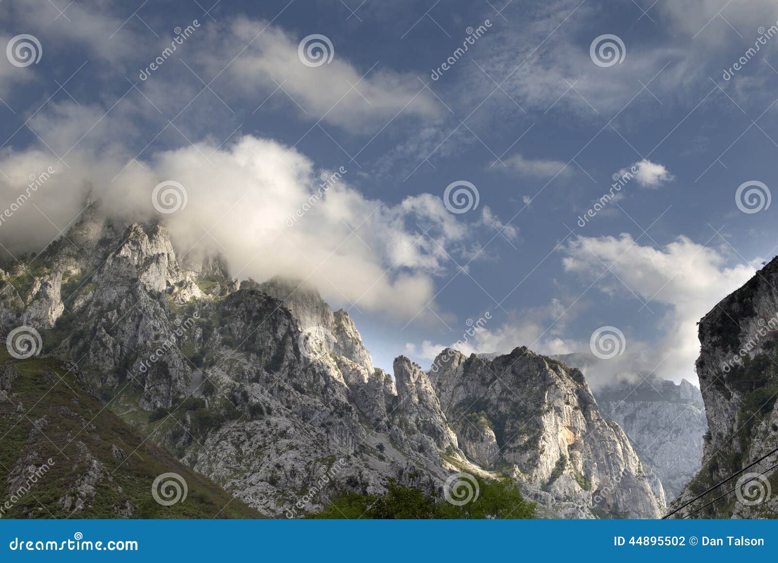 Mountains in the Picos De Europa, Spain Stock Photo - Image of ...