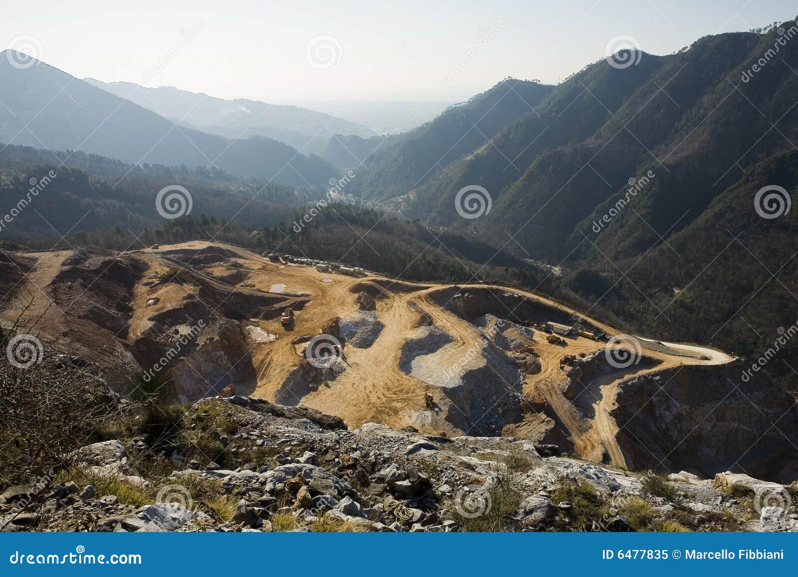 Mountains And Pit Picture. Image: 6477835