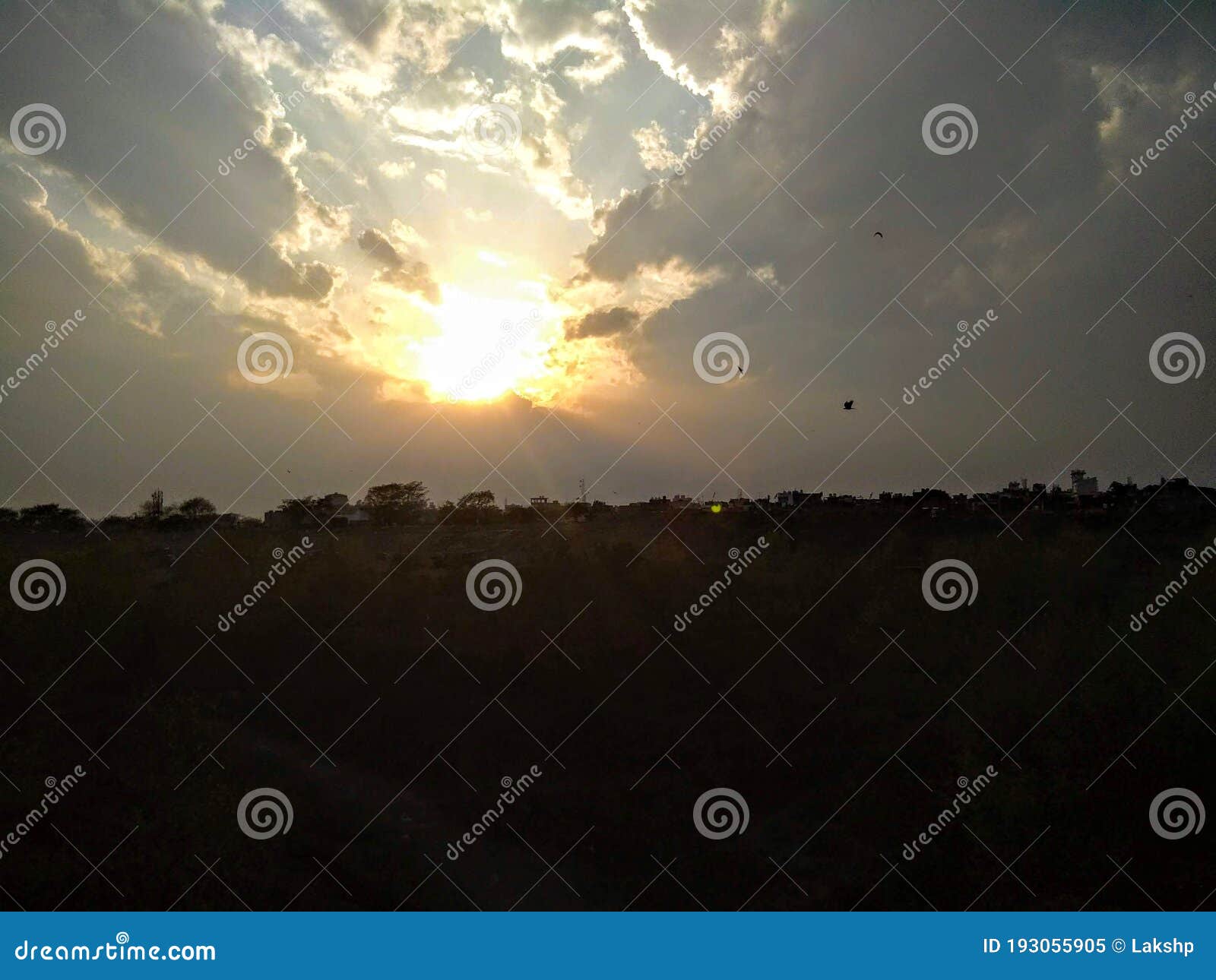 Mountains and the Pleasant Weather. Stock Image - Image of sunlight ...