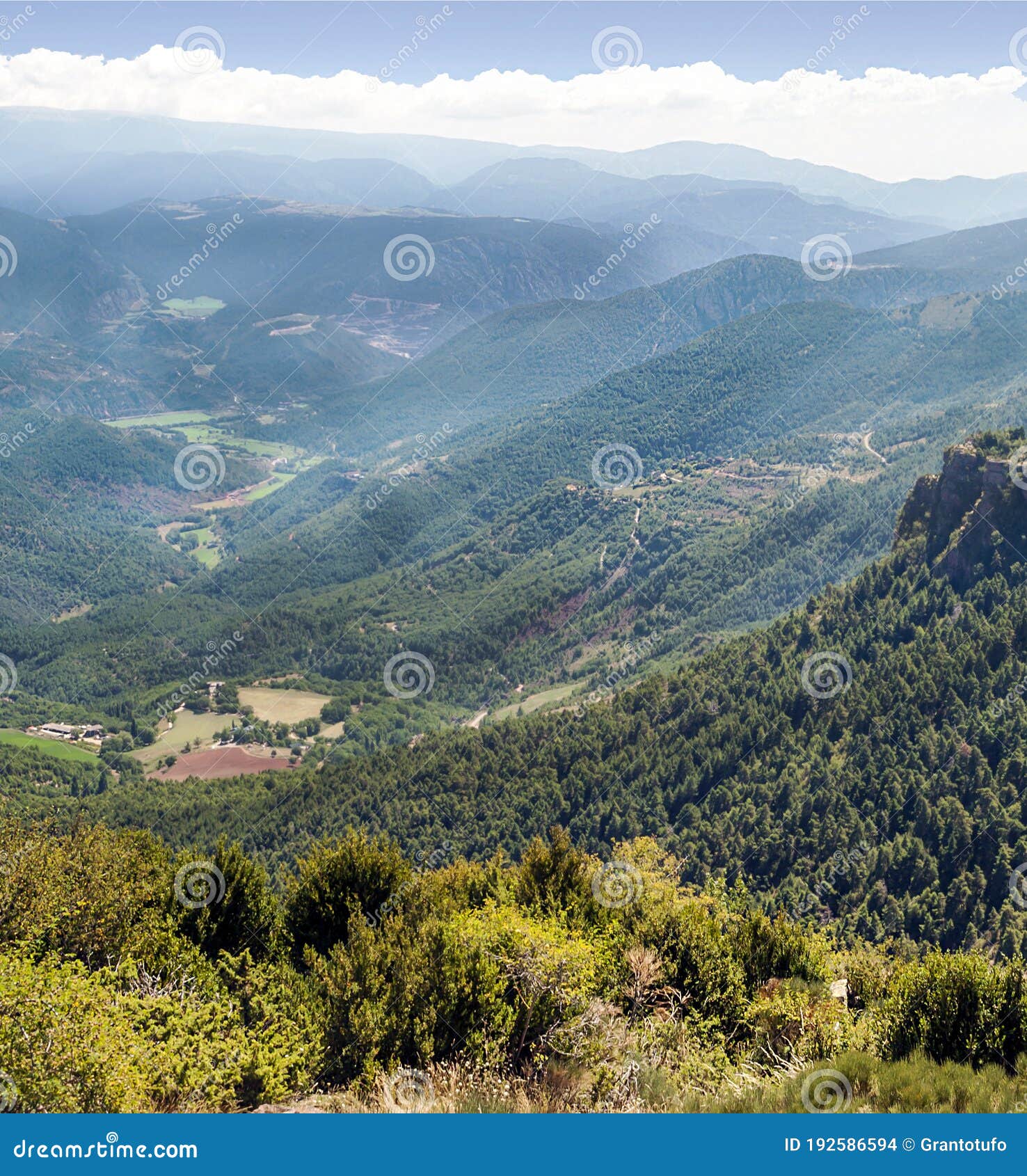 Mountains of the Pyrennes stock photo. Image of mountain - 192586594