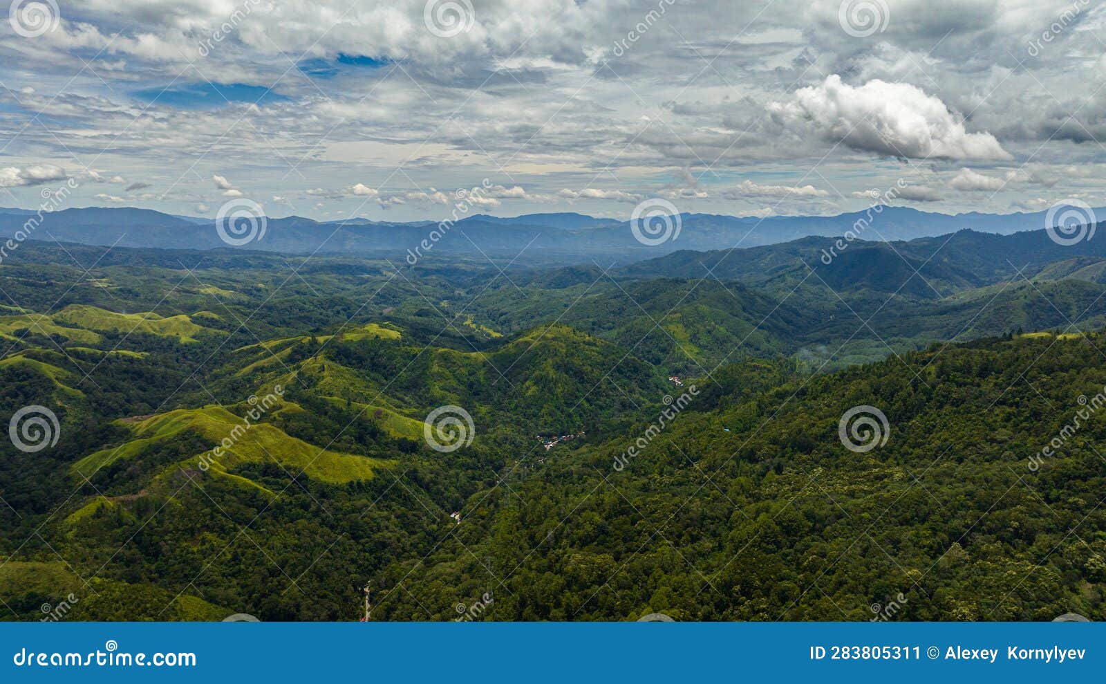 Mountains with Rainforest and Jungle. Sumatra, Indonesia. Stock Image ...
