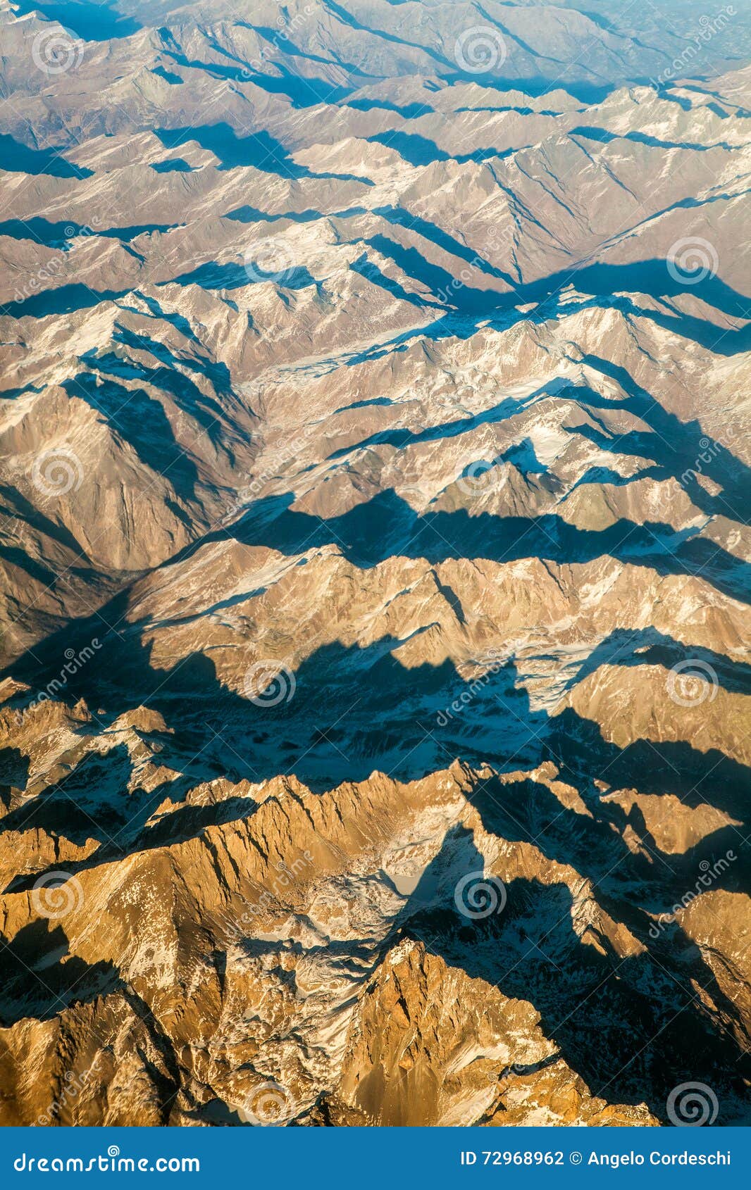 Mountains Range, Aerial View Stock Photo - Image of european, alps ...