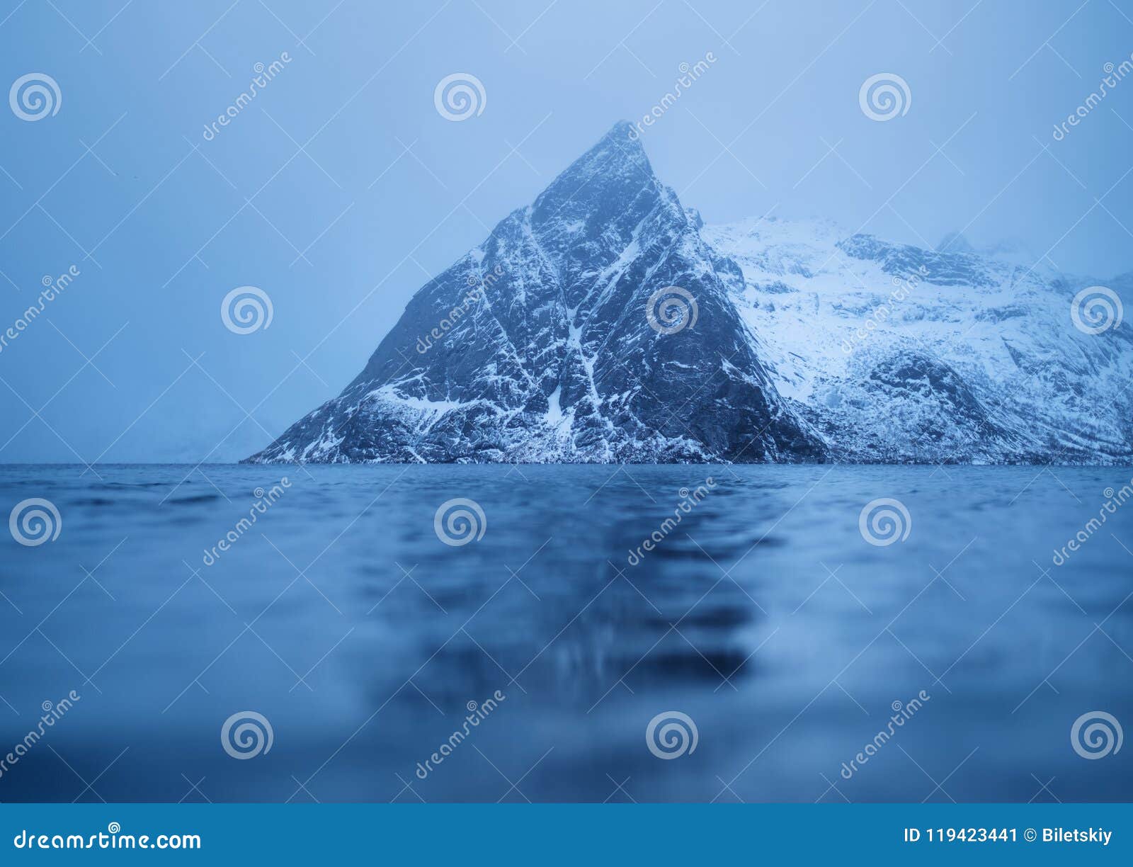Mountains Reflection on Water Surface Stock Image - Image of view ...