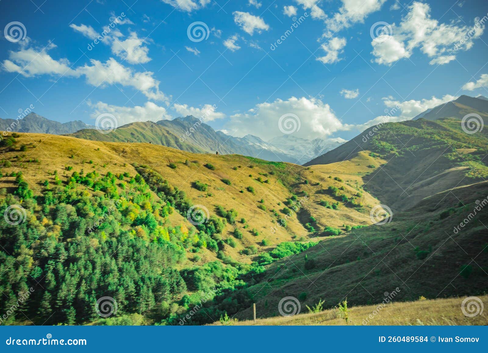 Mountains in the Republic of North Ossetia-Alania Stock Photo - Image ...
