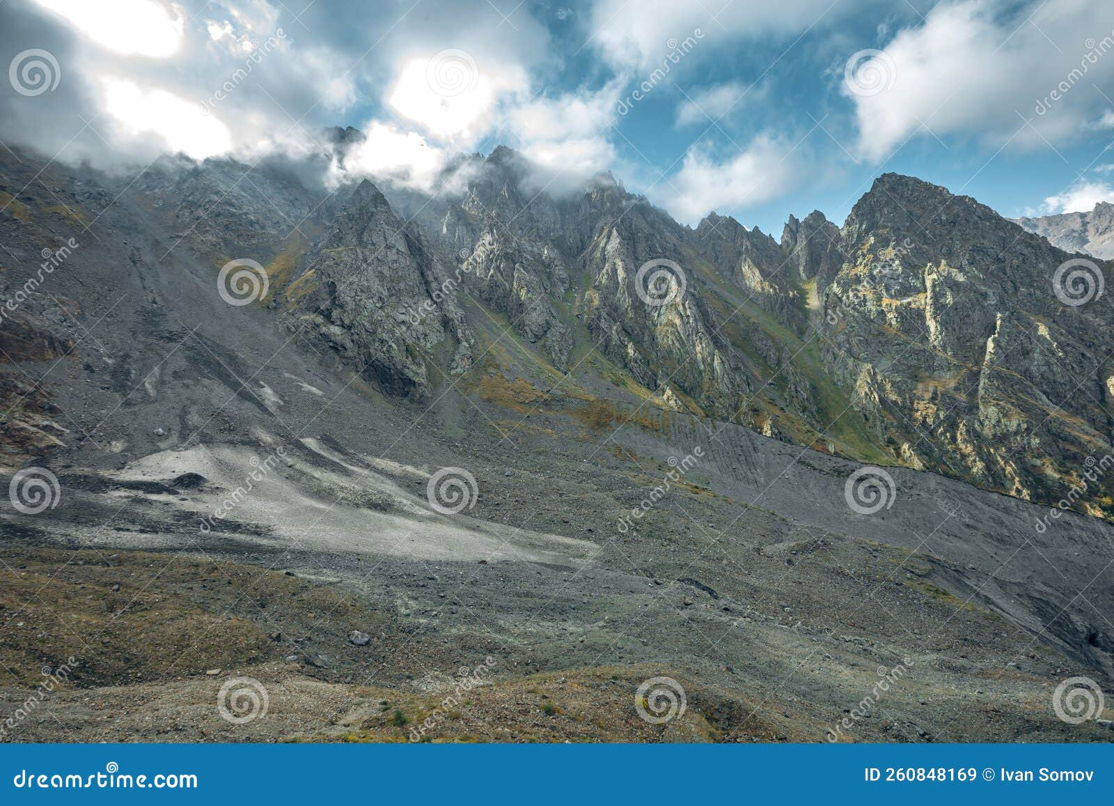 Mountains in the Republic of North Ossetia-Alania Stock Image - Image ...