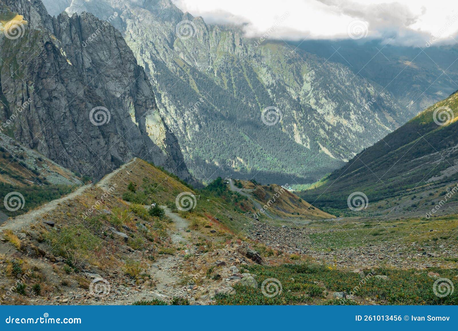Mountains in the Republic of North Ossetia-Alania Stock Photo - Image ...