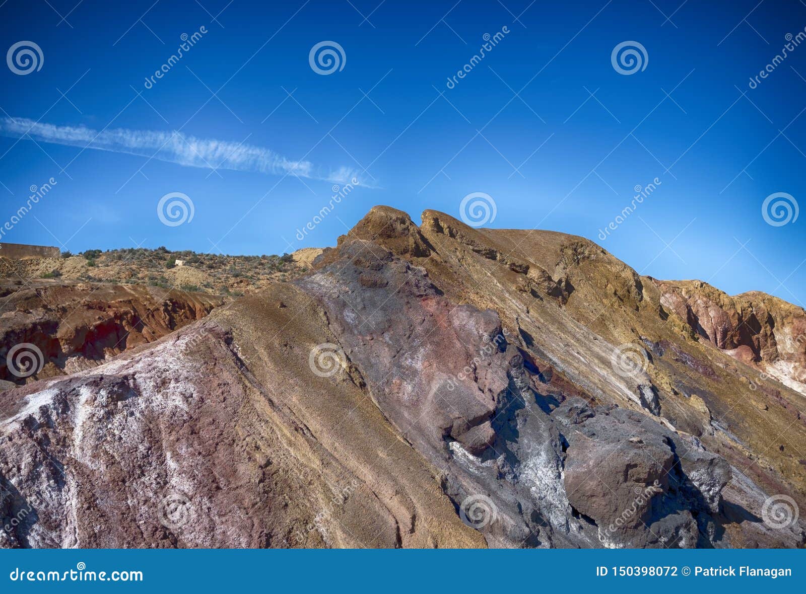 Residue from a Closed Mineral Mine in Spain Stock Photo - Image of ...