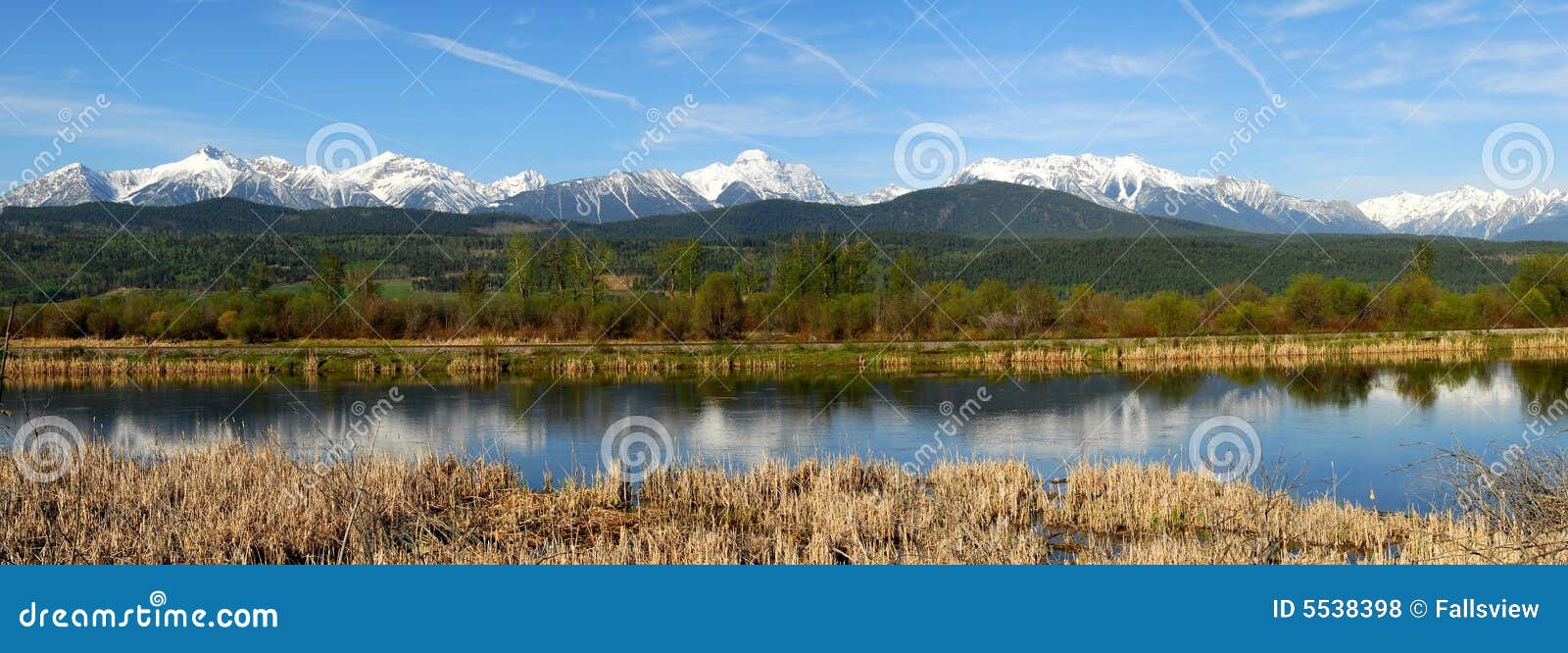 Mountains and River Panorama Stock Photo - Image of panorama, panoramic ...