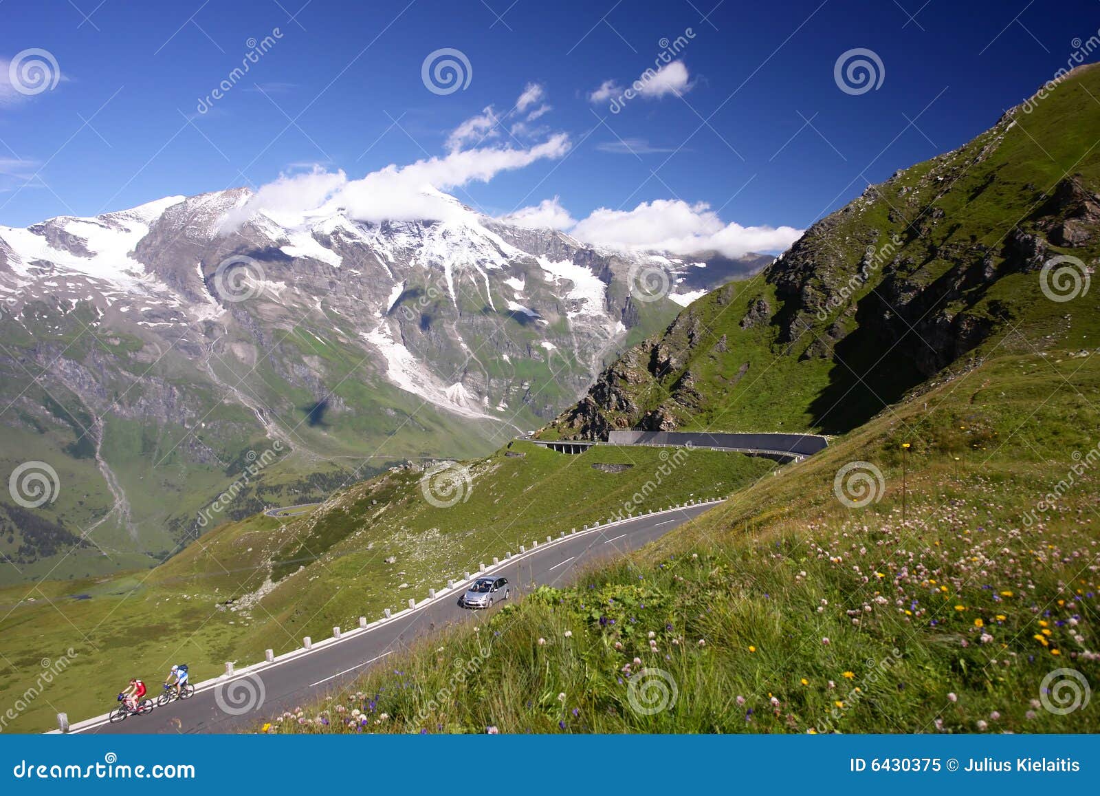 Mountains Road in the Alps, Austria Stock Image - Image of hike ...