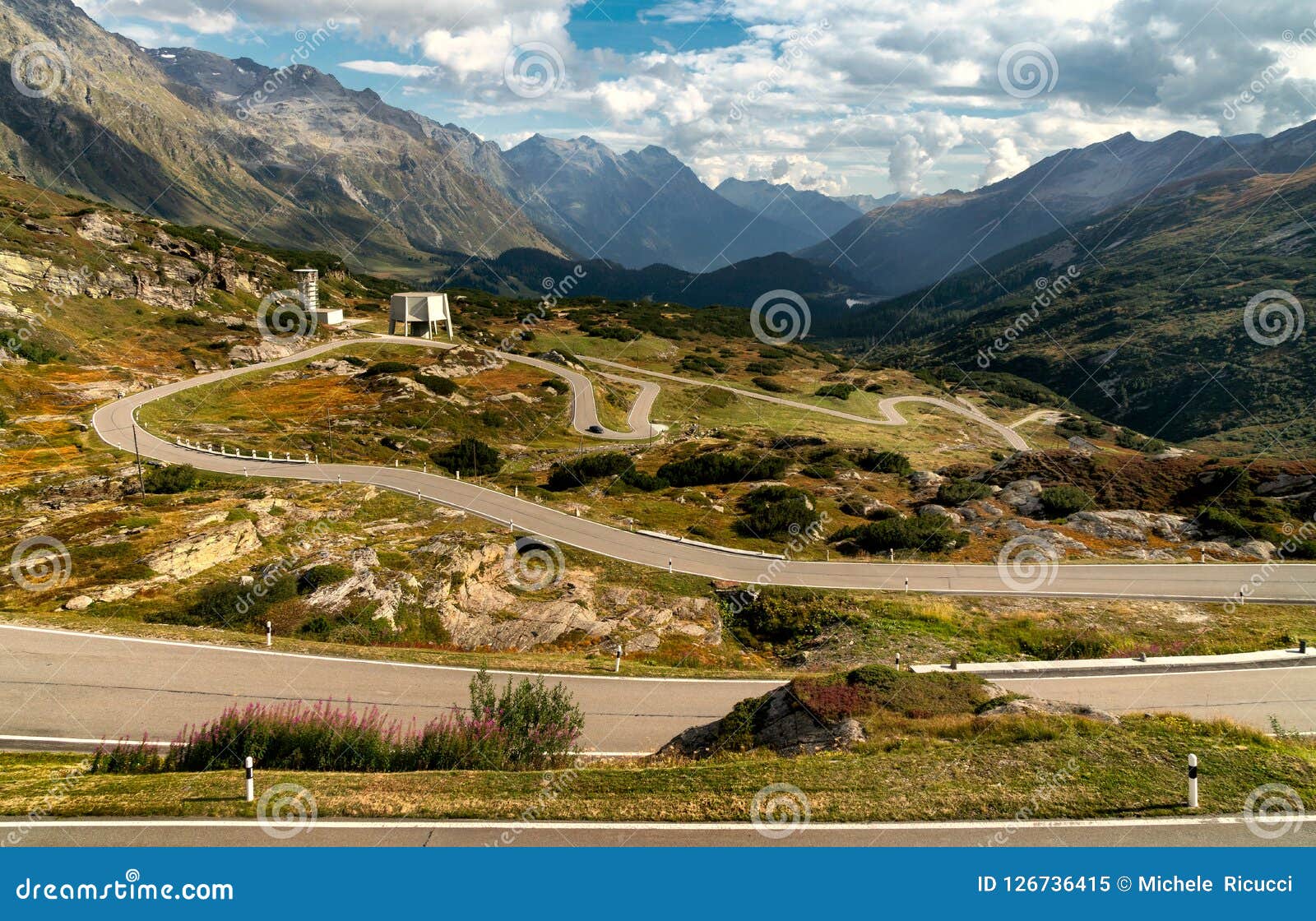Mountains Road in Switzerland Alps Editorial Image - Image of ...