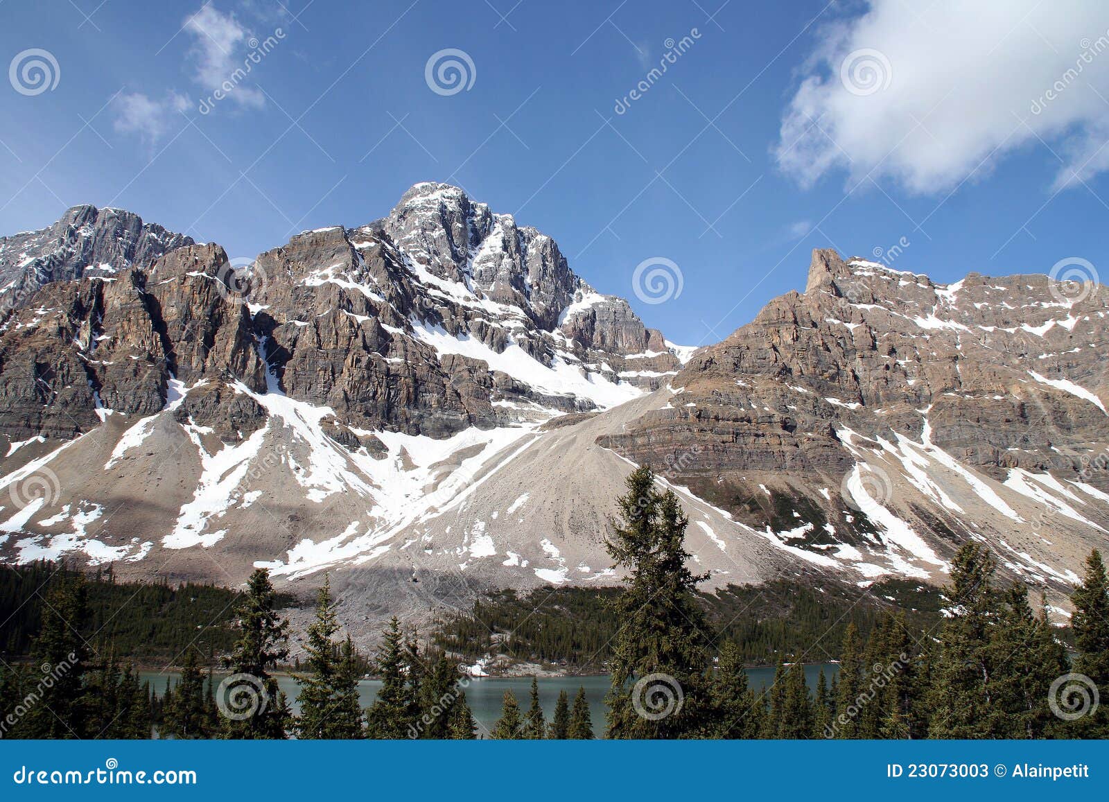 Mountains in the Rocky Mountains - West Canada Stock Image - Image of ...