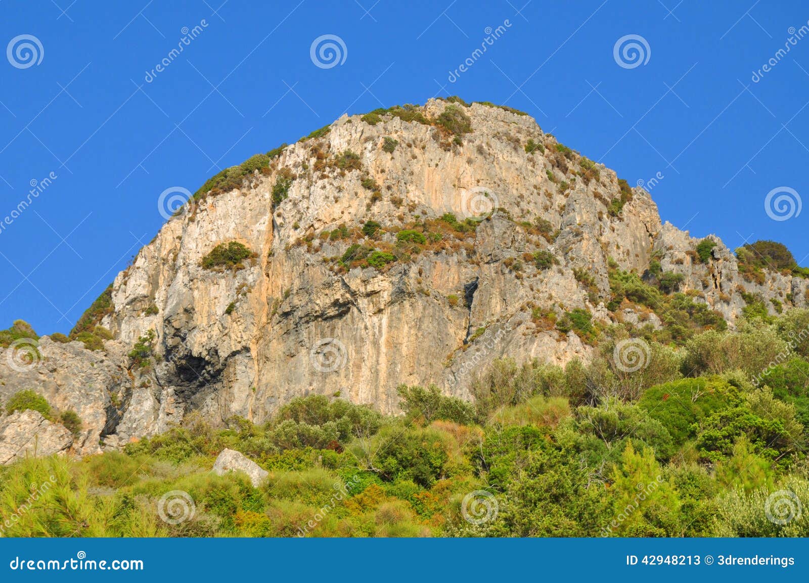 Mountains of Samos island stock image. Image of island - 42948213