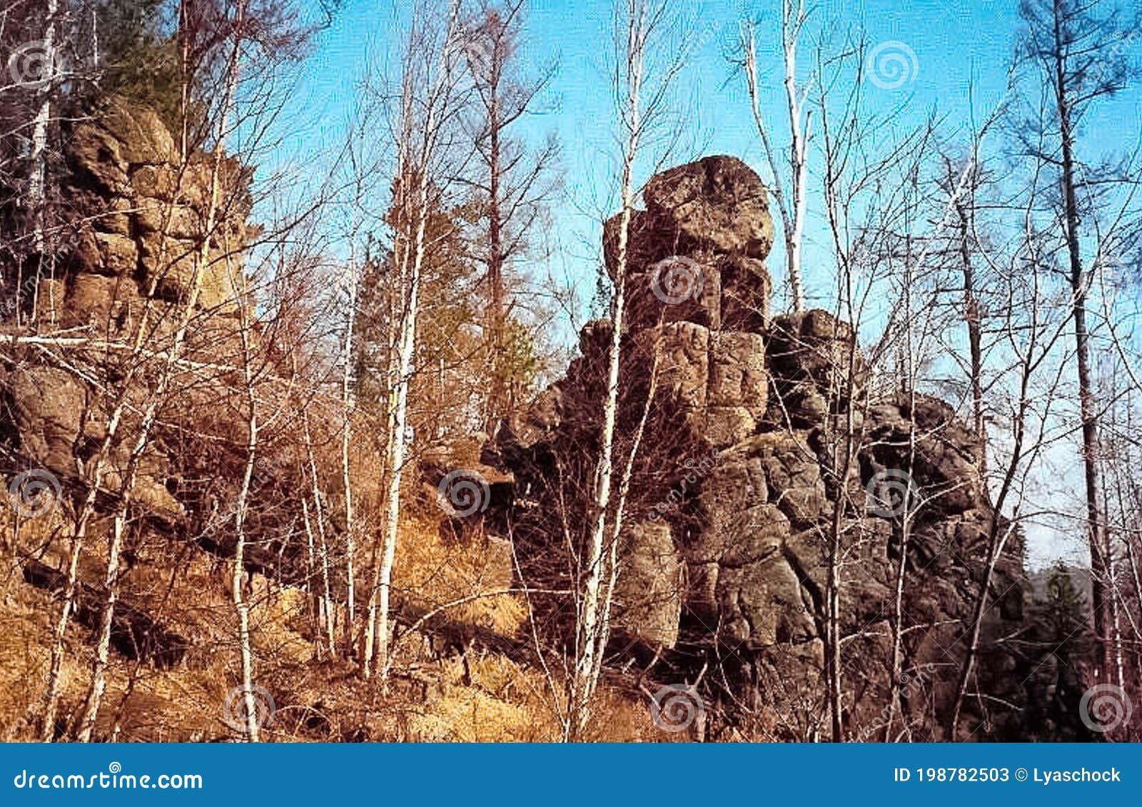 Mountains of the Sayans. the Nature of the Mountains is Sayan Stock ...