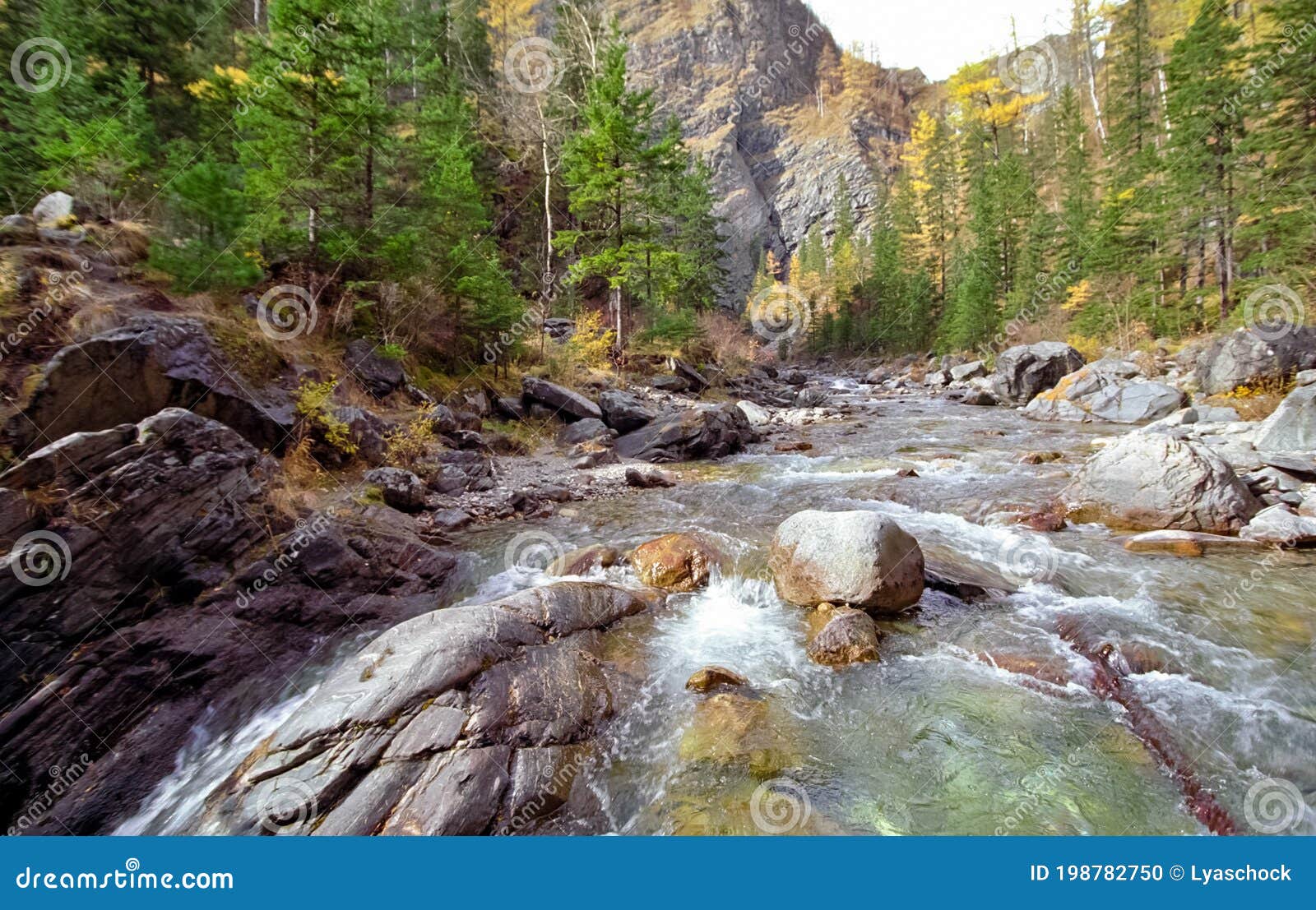 Mountains of the Sayans. the Nature of the Mountains is Sayan Stock ...