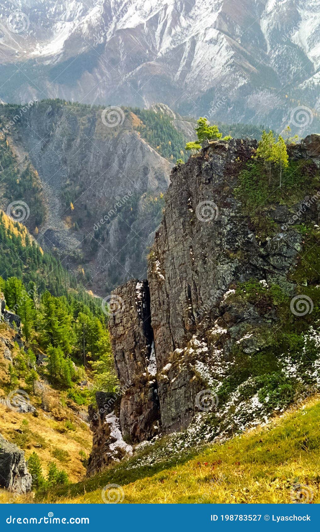 Mountains of the Sayans. the Nature of the Mountains is Sayan Stock ...