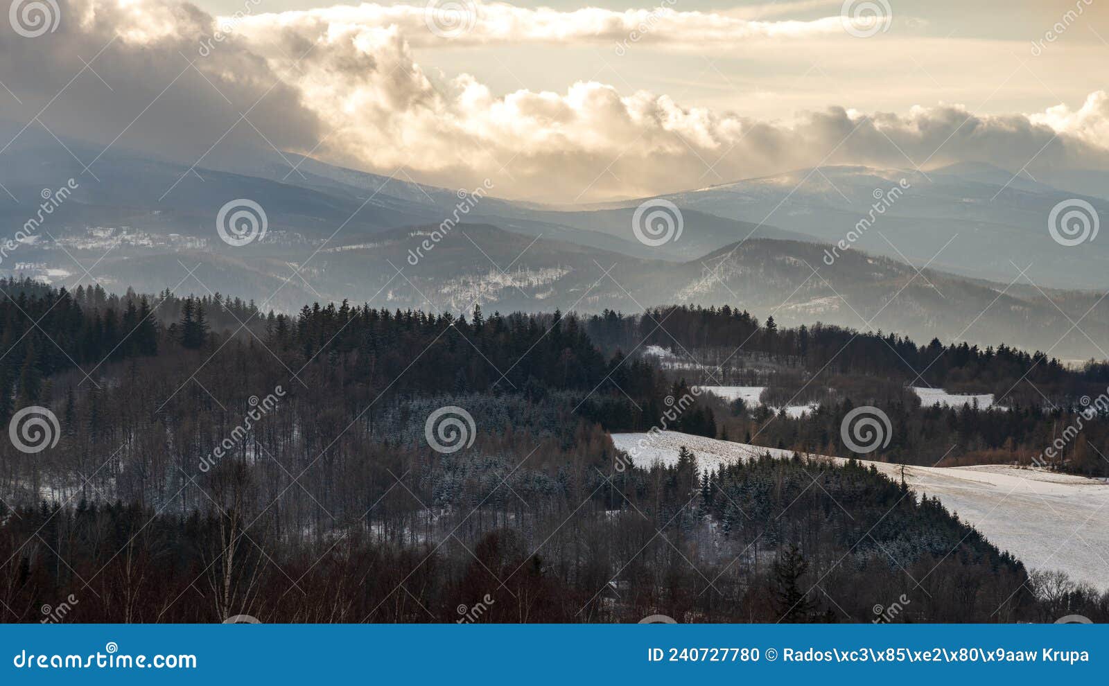 Mountains are Shrouded in Clouds Stock Photo - Image of janowickie ...