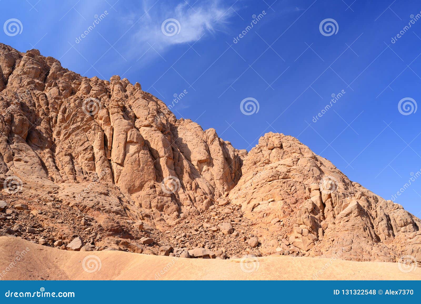 Mountains in Sinai Desert, Egypt Stock Photo - Image of majestic ...