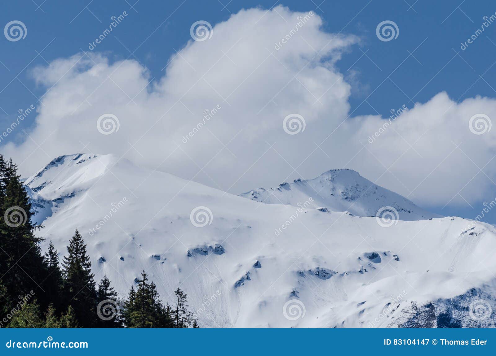 Mountains with Snow in Summer Stock Image - Image of hike, move: 83104147