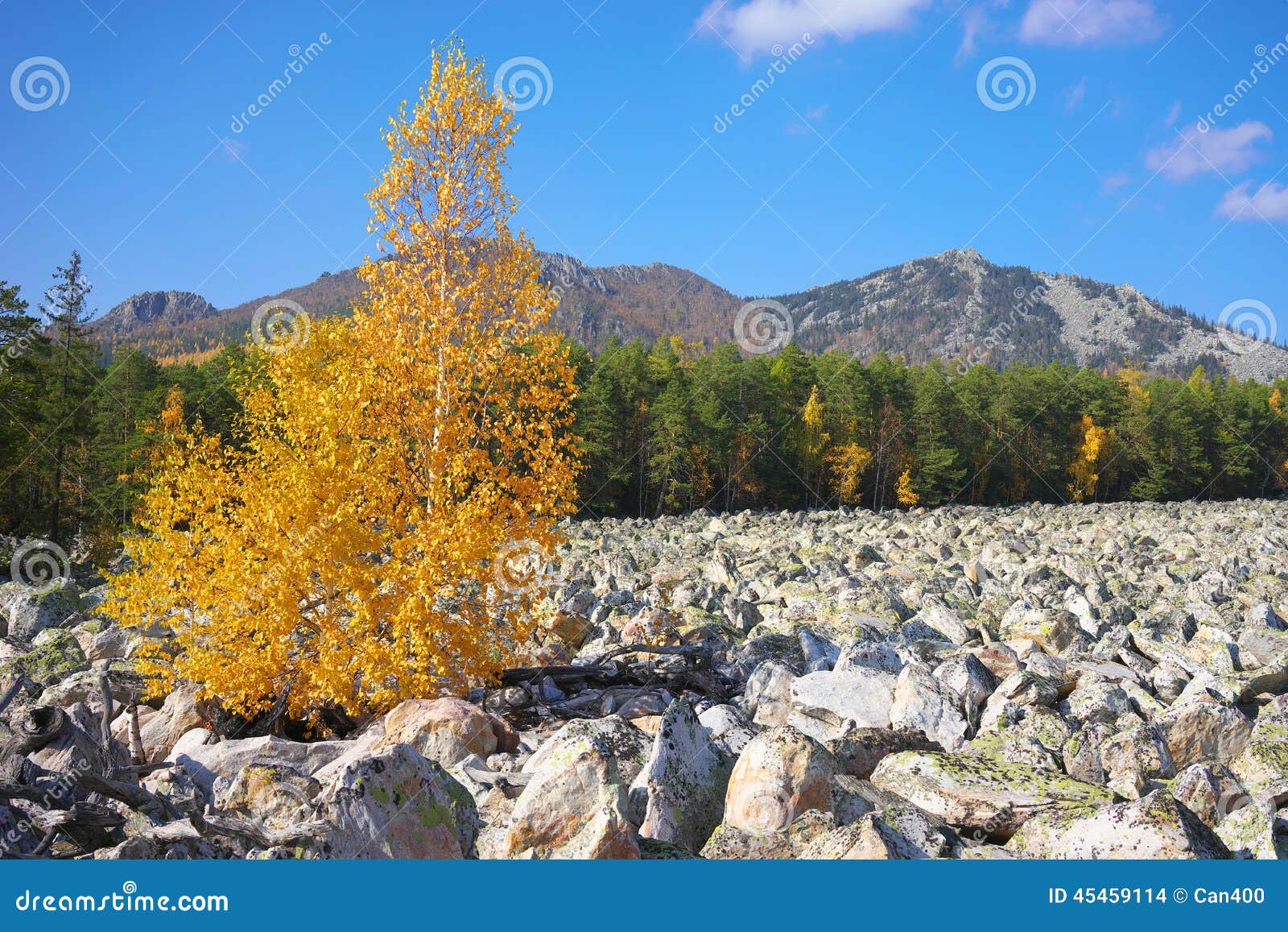 The Mountains of the Southern Urals. Russia. Stock Photo - Image of ...