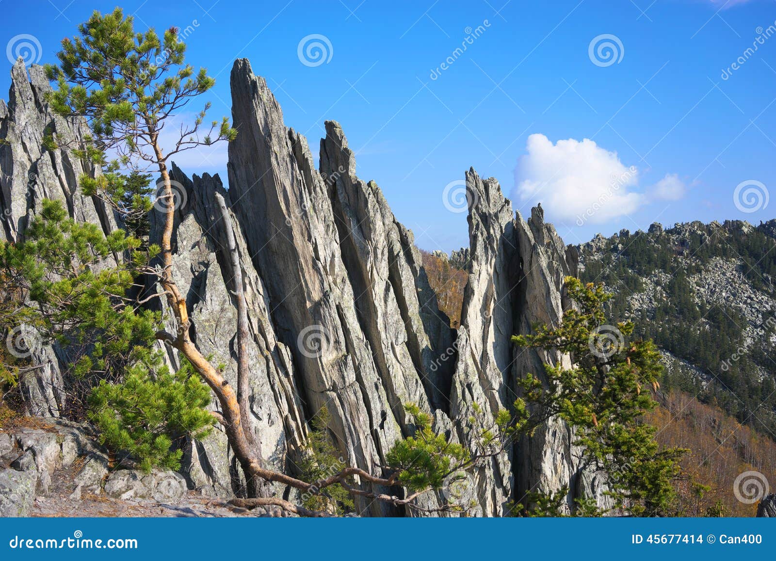 The Mountains of the Southern Urals. Russia. Stock Photo - Image of ...