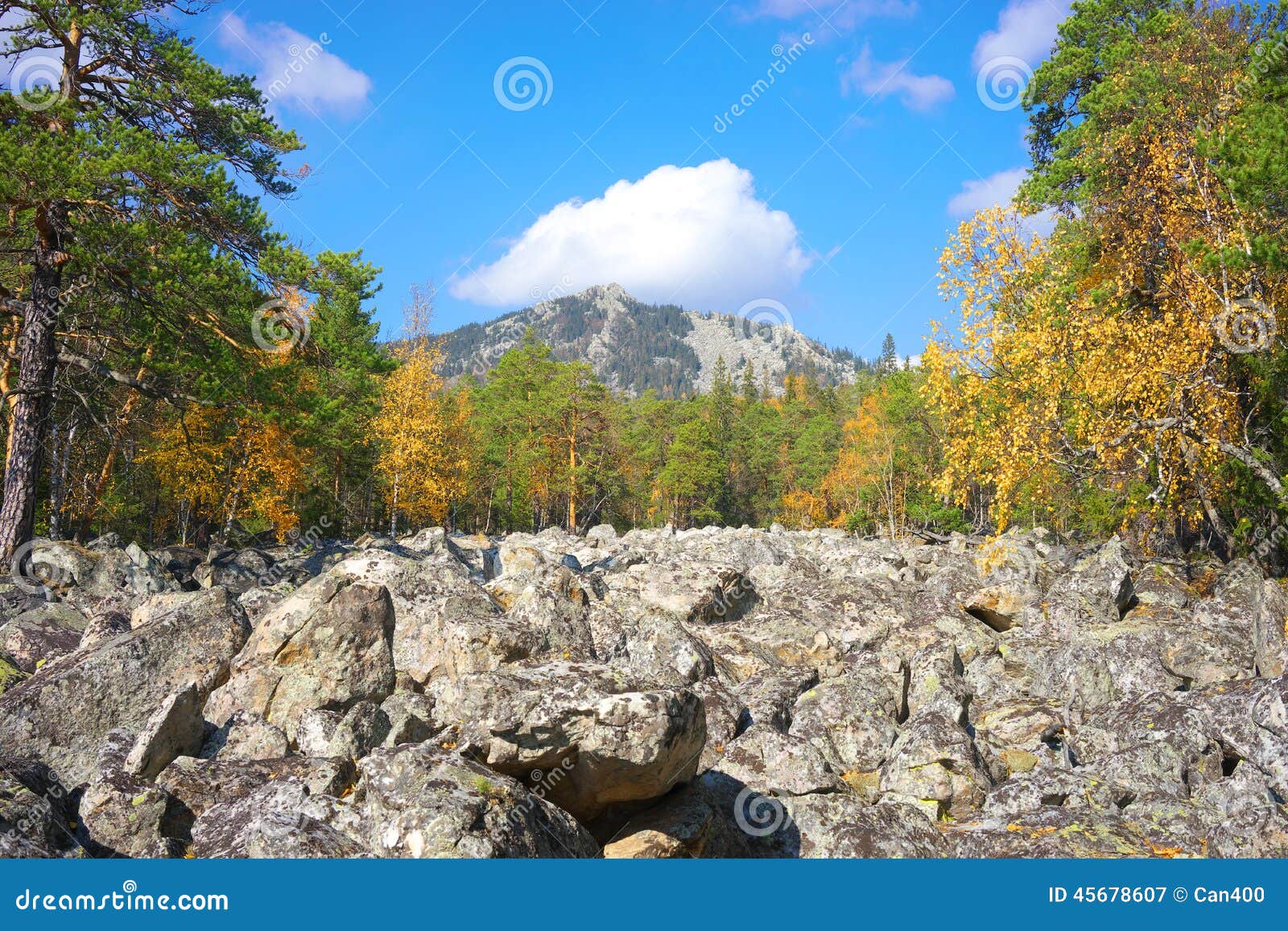 The Mountains of the Southern Urals. Russia. Stock Image - Image of ...