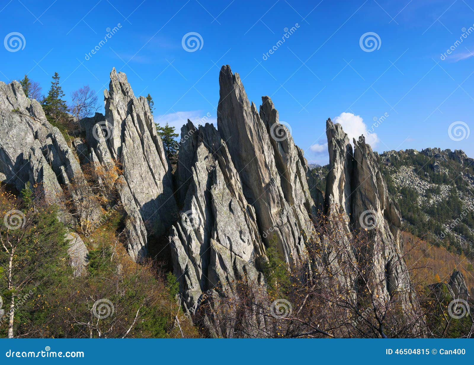 The Mountains of the Southern Urals. Stock Image - Image of nature ...