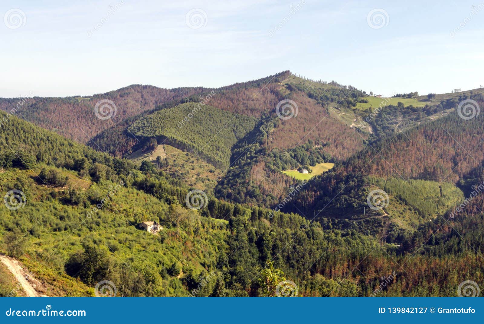 Mountains in the Basque Country Stock Image - Image of hill, beauty ...