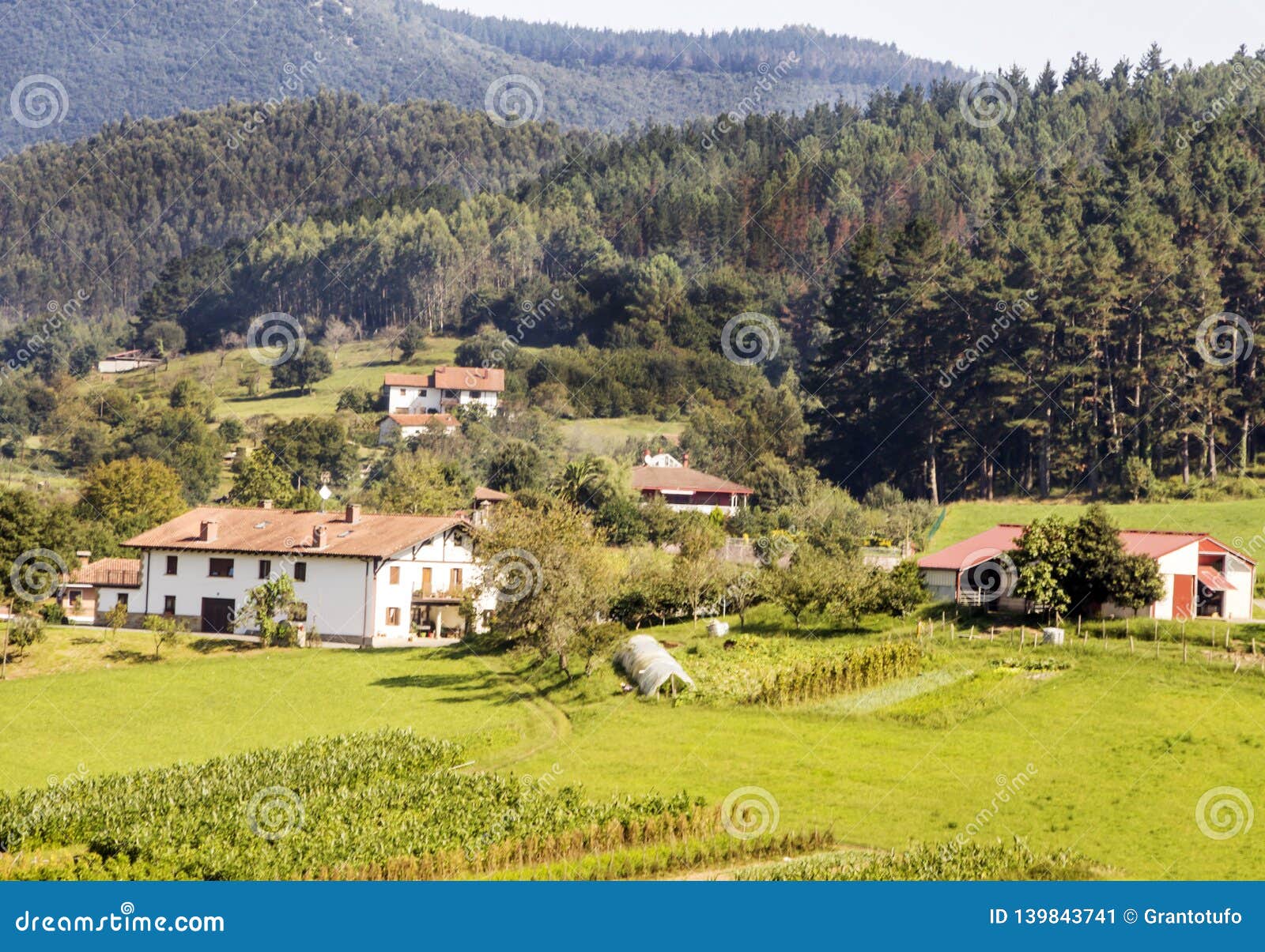 Mountains in the Basque Country Stock Image - Image of hills ...
