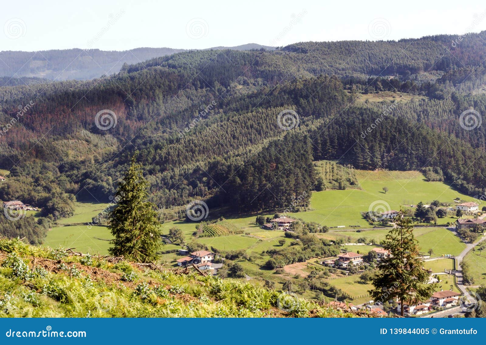 Mountains in the Basque Country Stock Image - Image of background ...